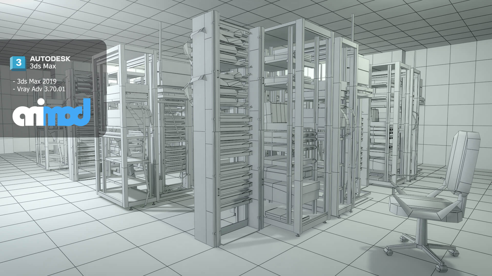 Server Rack Pack - 3D Model by animod