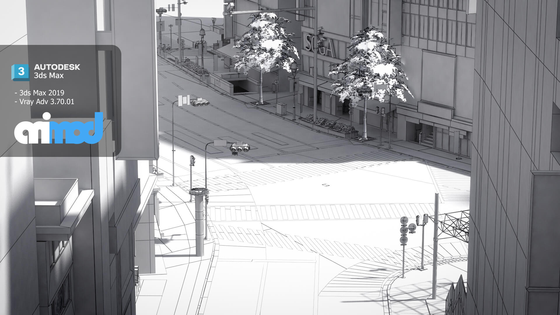 Tokyo Shibuya 109 - 3D Model by animod