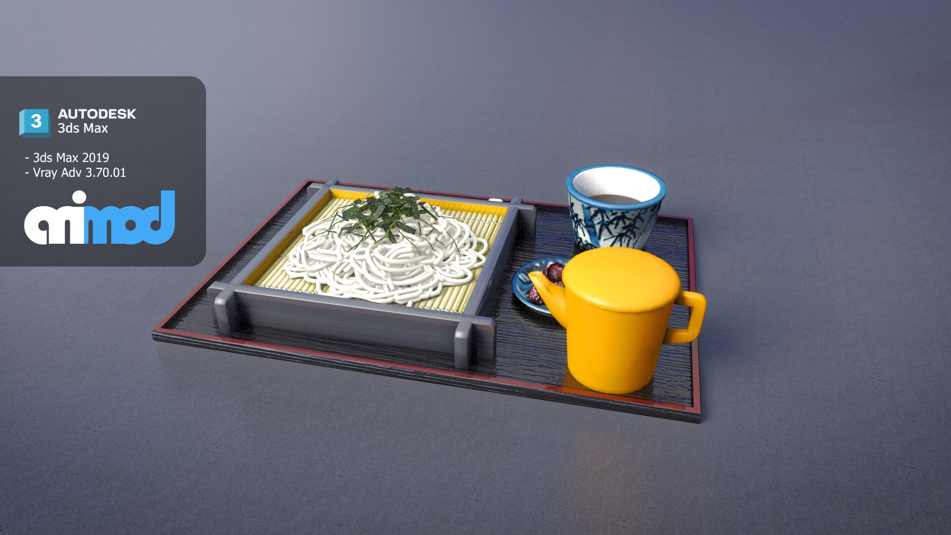 Soba Set Meal - 3D Model by animod