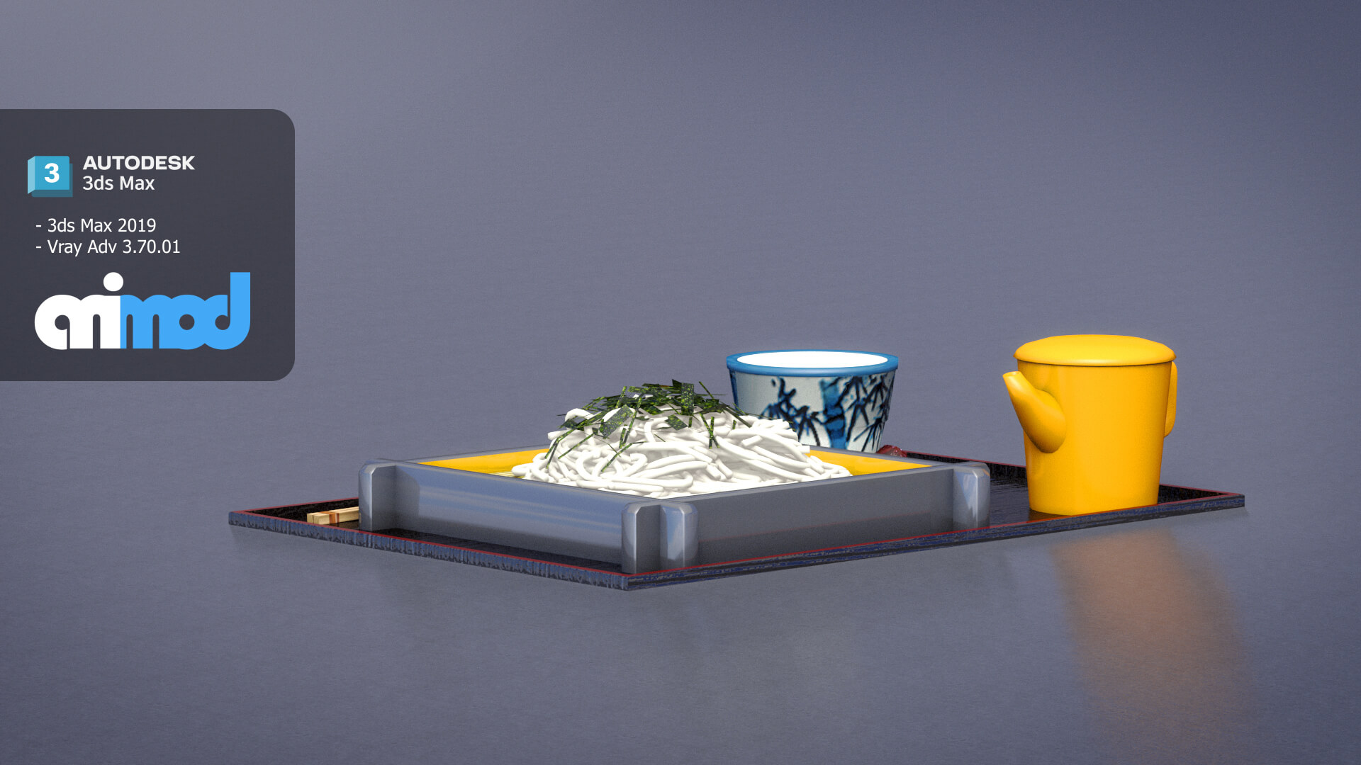 Soba Set Meal - 3D Model by animod