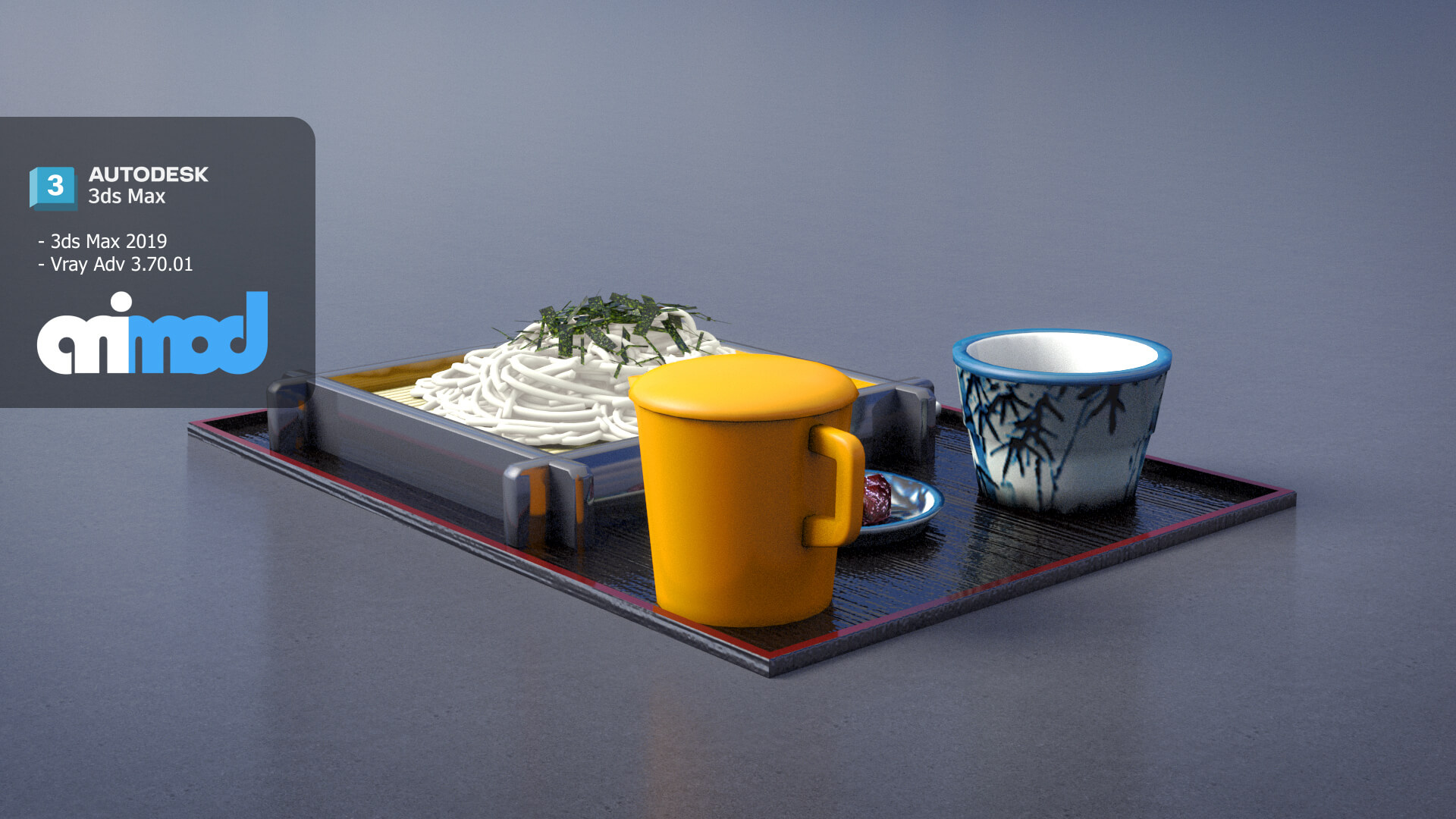 Soba Set Meal - 3D Model by animod