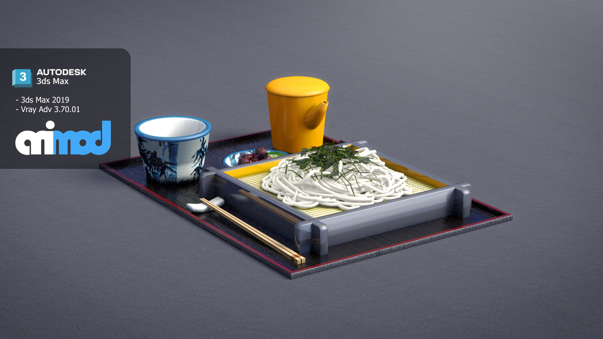 Soba Set Meal - 3D Model by animod