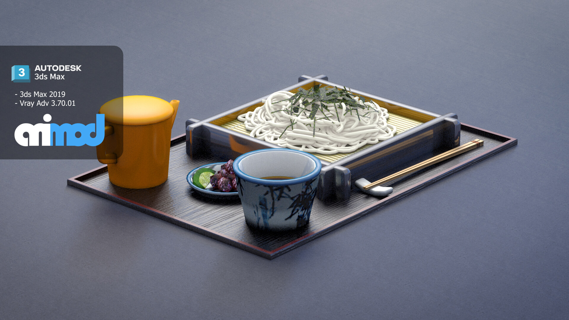 Soba Set Meal - 3D Model by animod