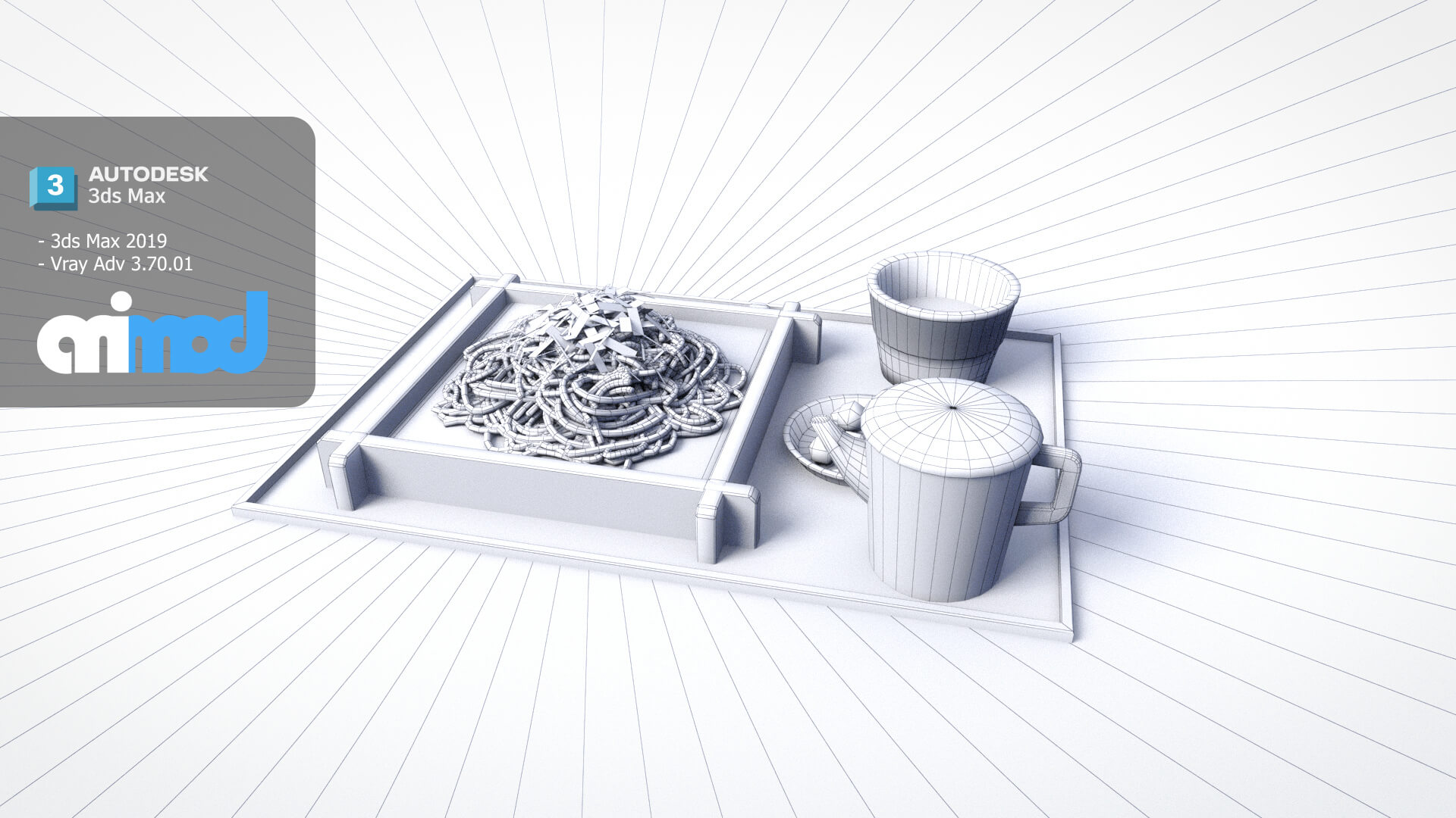Soba Set Meal - 3D Model by animod