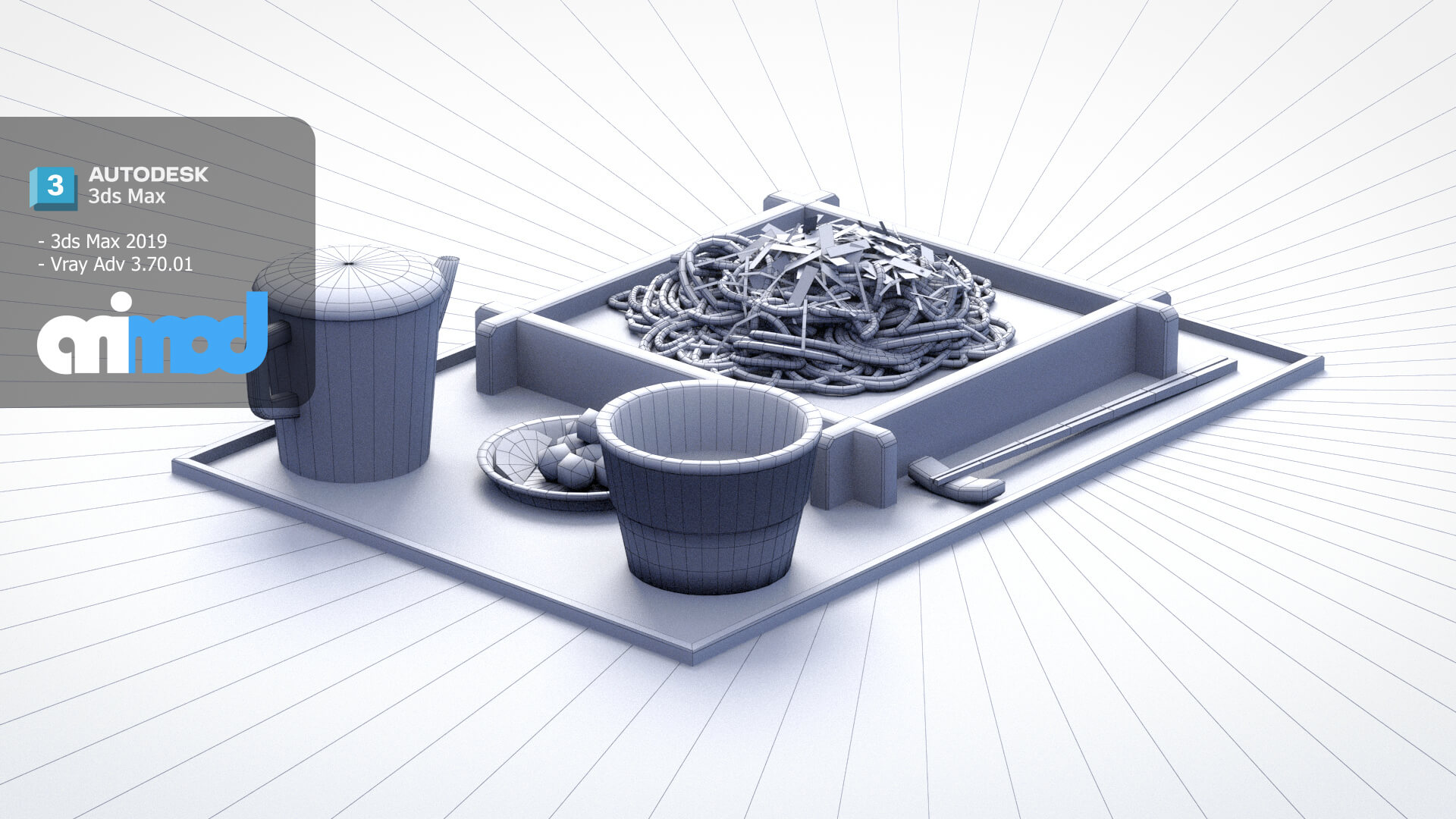 Soba Set Meal - 3D Model by animod
