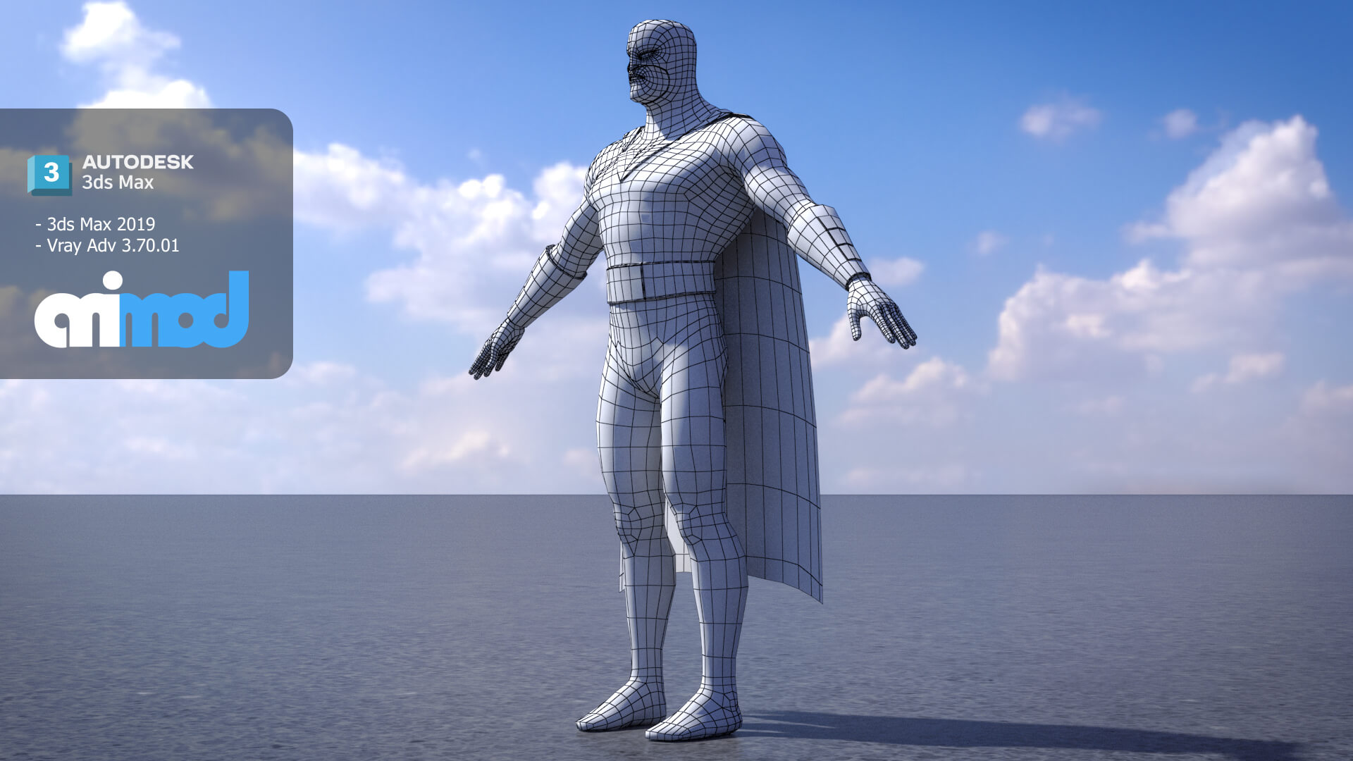 Space Ghost Superhero - 3D Model by animod