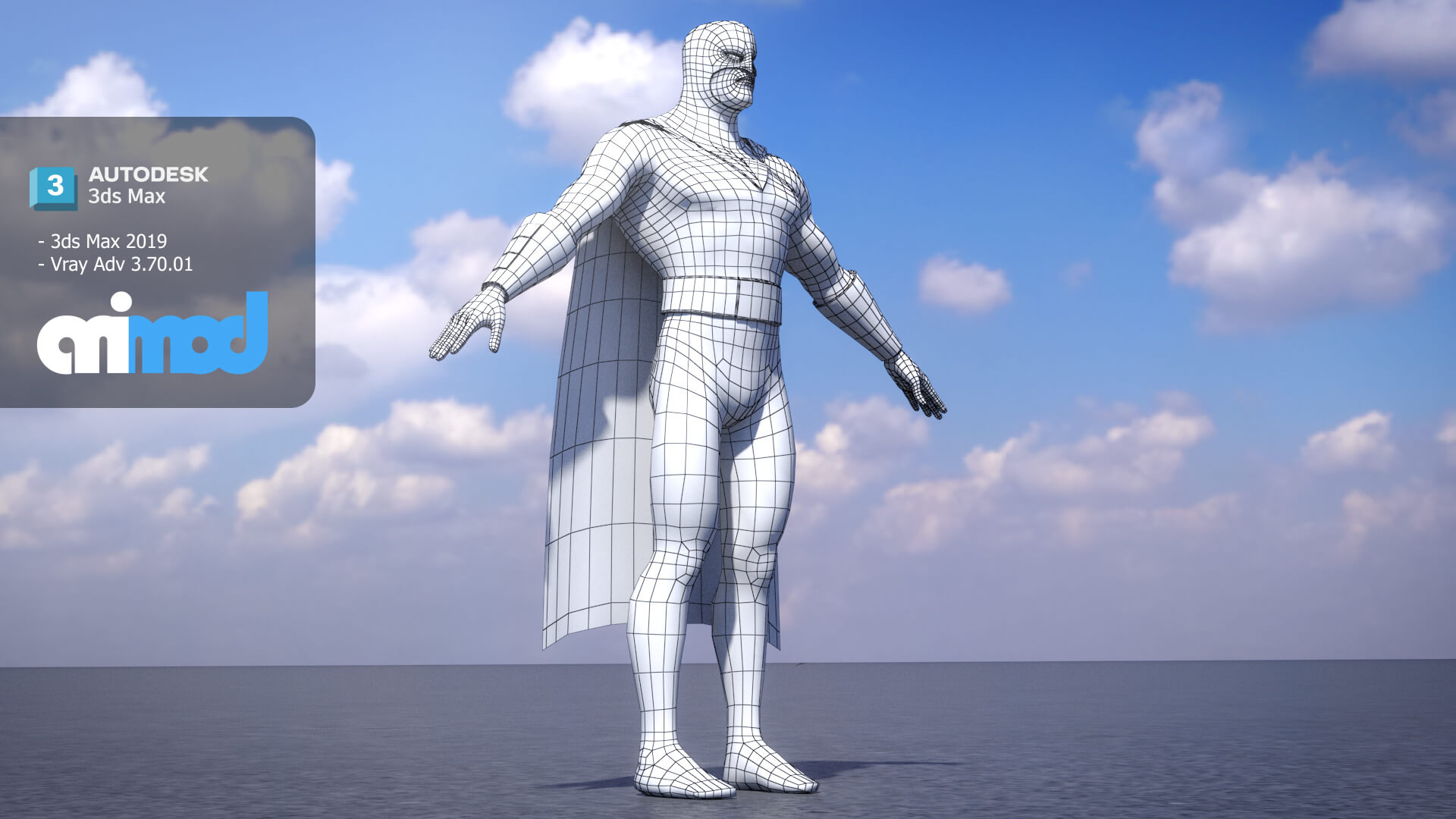 Space Ghost Superhero - 3D Model by animod