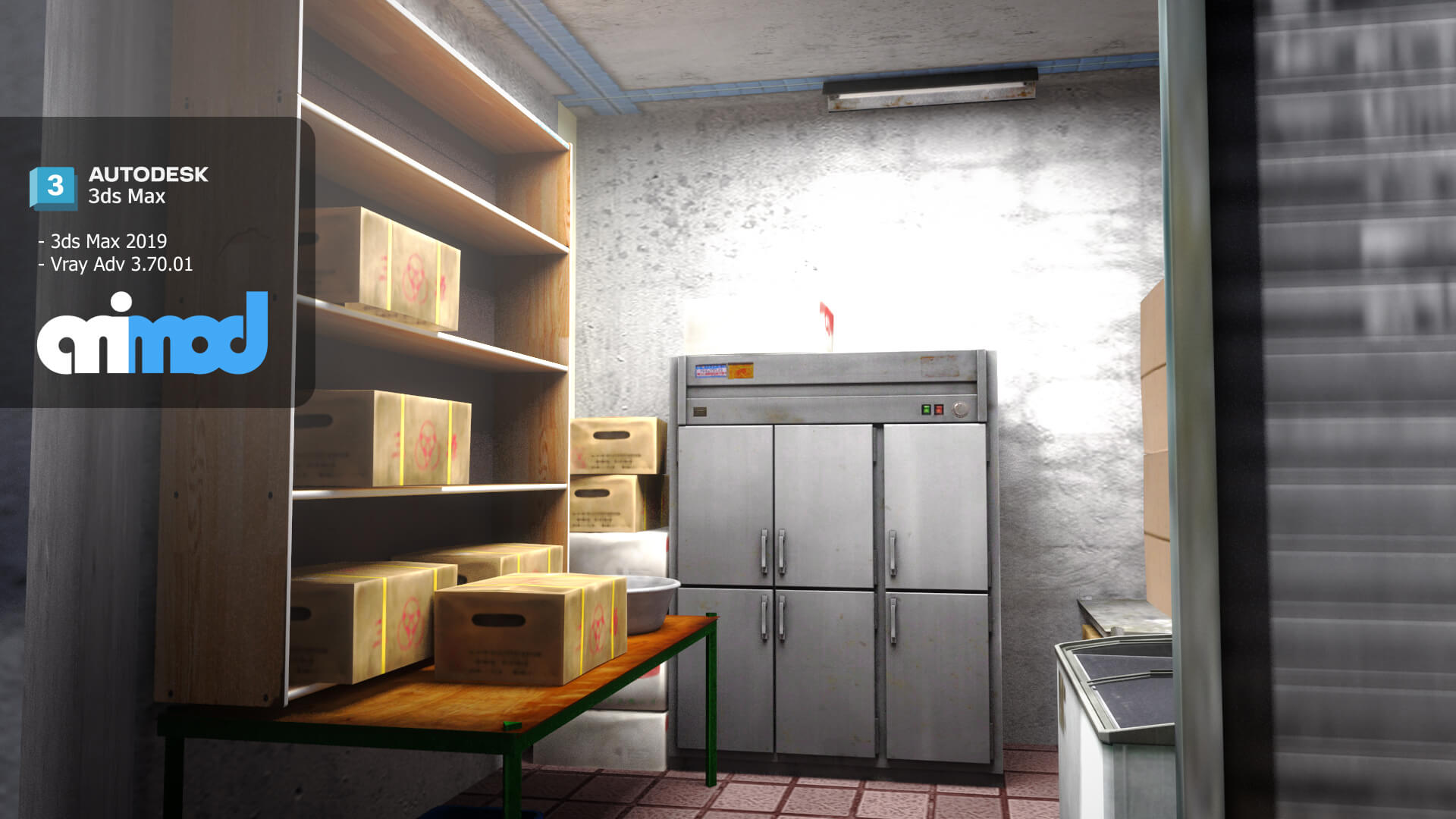 Street With Tofu Pudding Store - 3D Model by animod