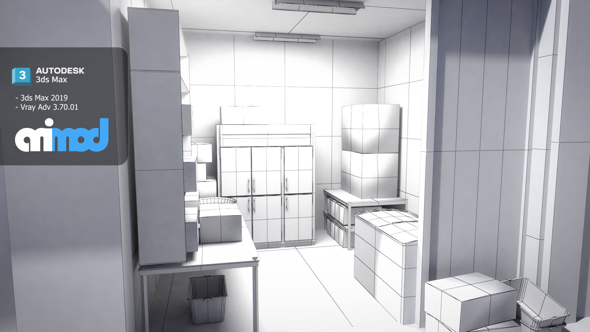 Street With Tofu Pudding Store - 3D Model by animod