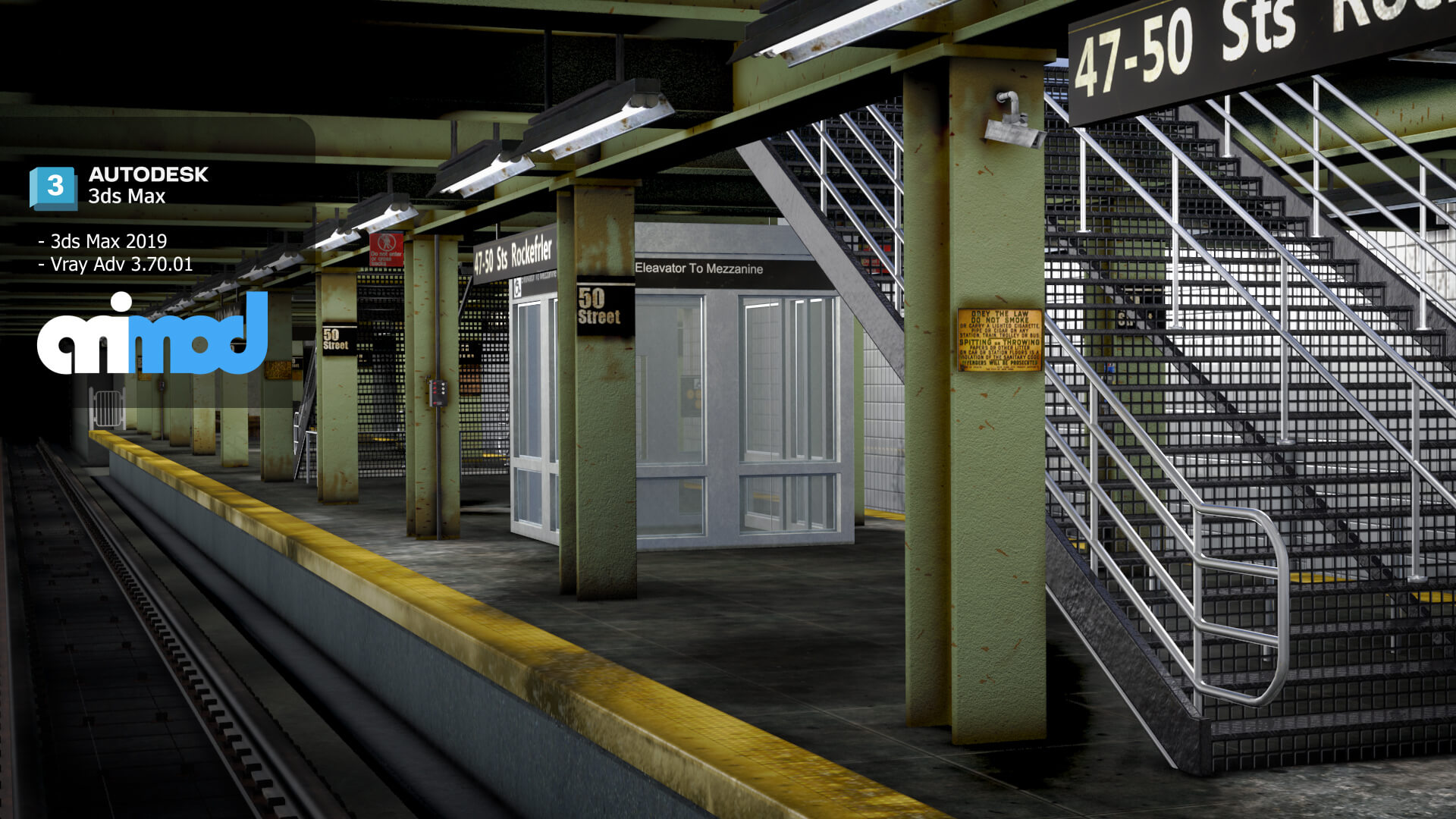 Subway Station - 3D Model by animod