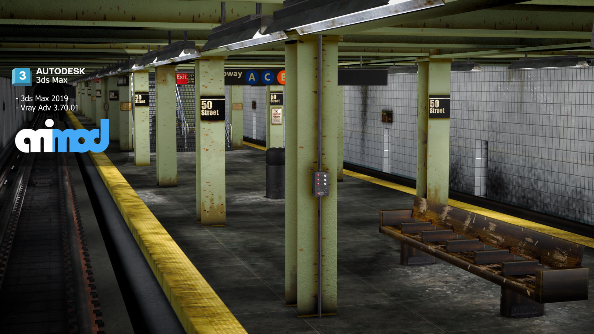 Subway Station - 3D Model by animod
