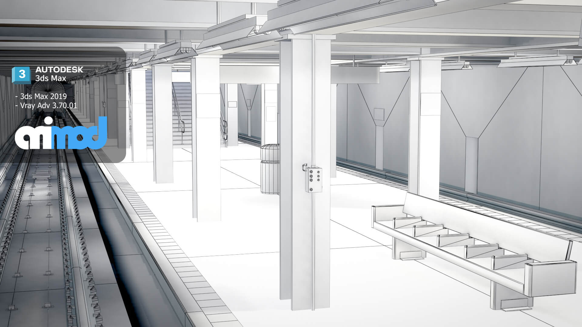 Subway Station - 3D Model by animod