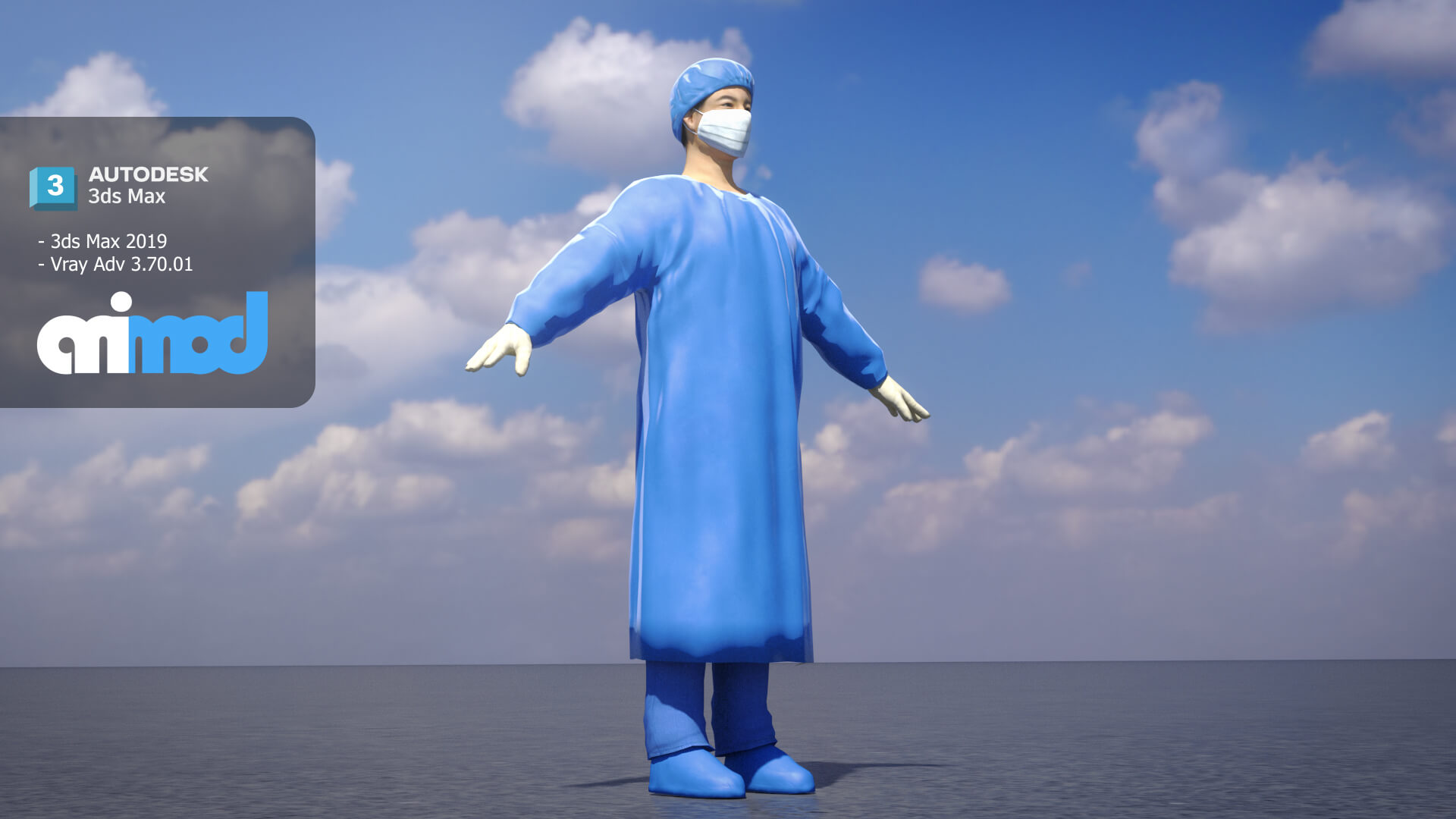 Surgery Doctor 0001 - 3D Model by animod