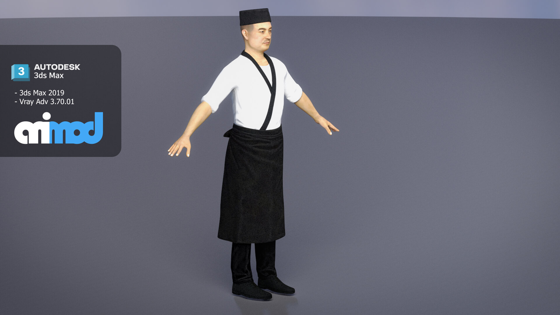 Sushi Master - 3D Model by animod