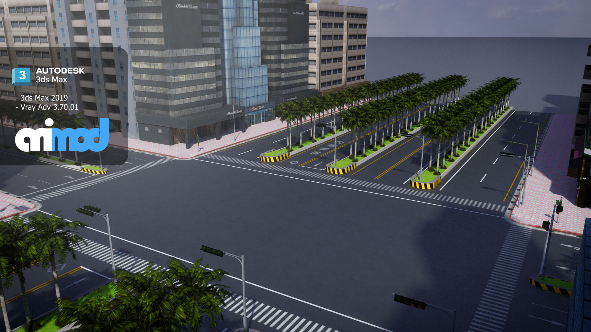 Taiwan Crossroads 02 - 3D Model by animod