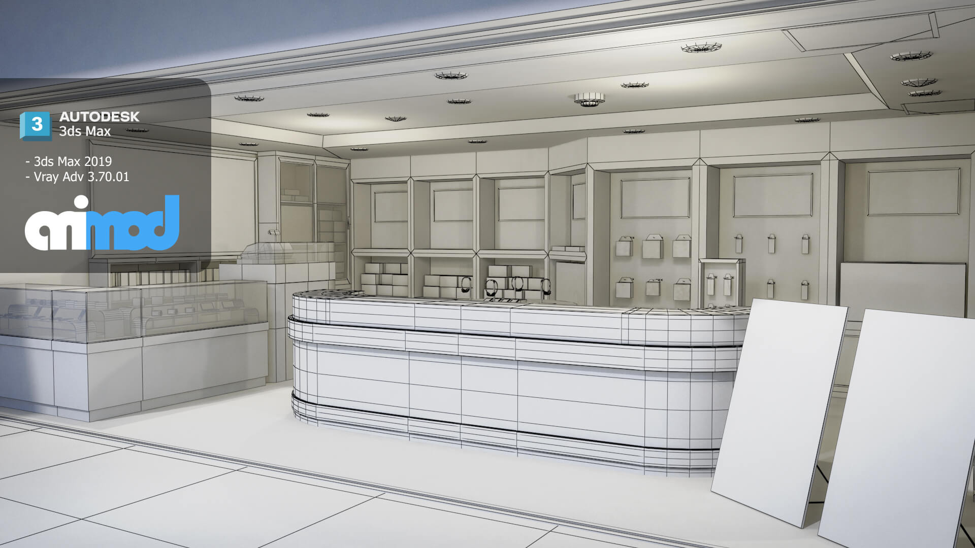 Taiwan Mobile Phone Shop - 3D Model by animod