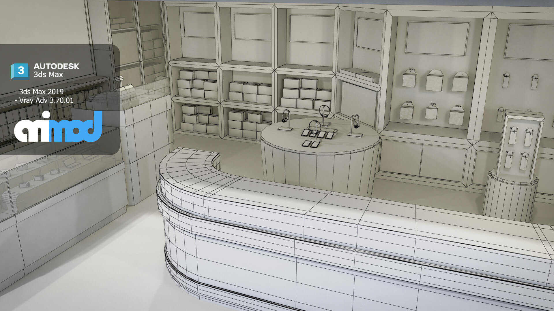 Taiwan Mobile Phone Shop - 3D Model by animod