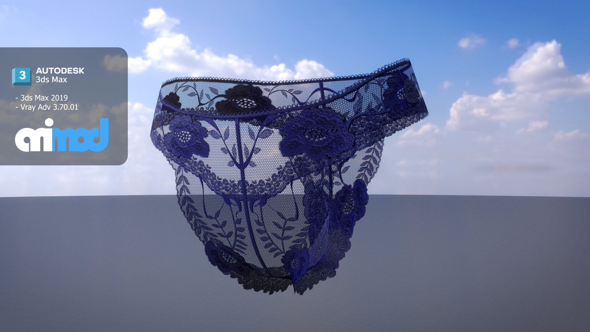 Thong 0001 Underwear - 3D Model by animod