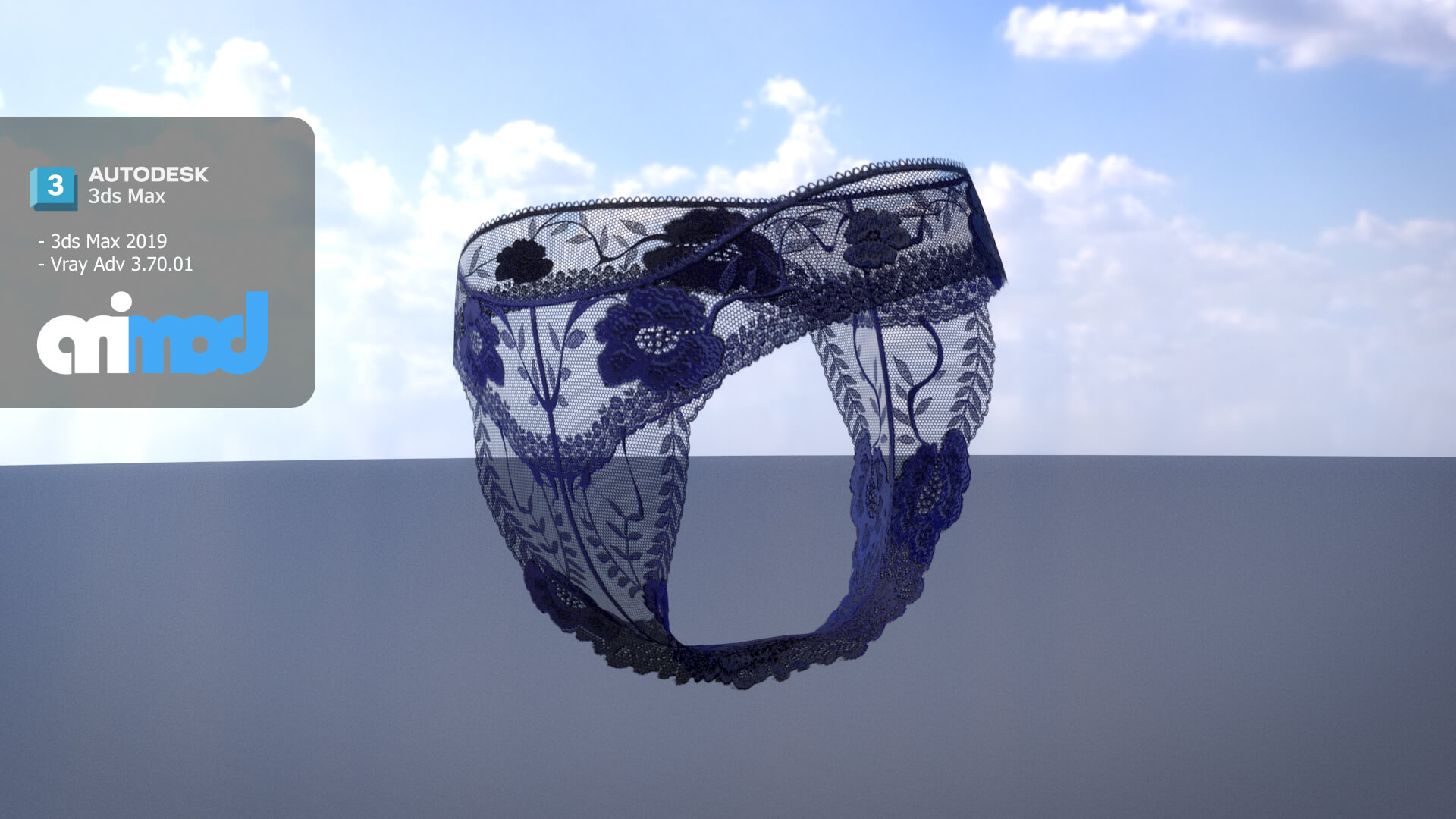 Thong 0001 Underwear - 3D Model by animod