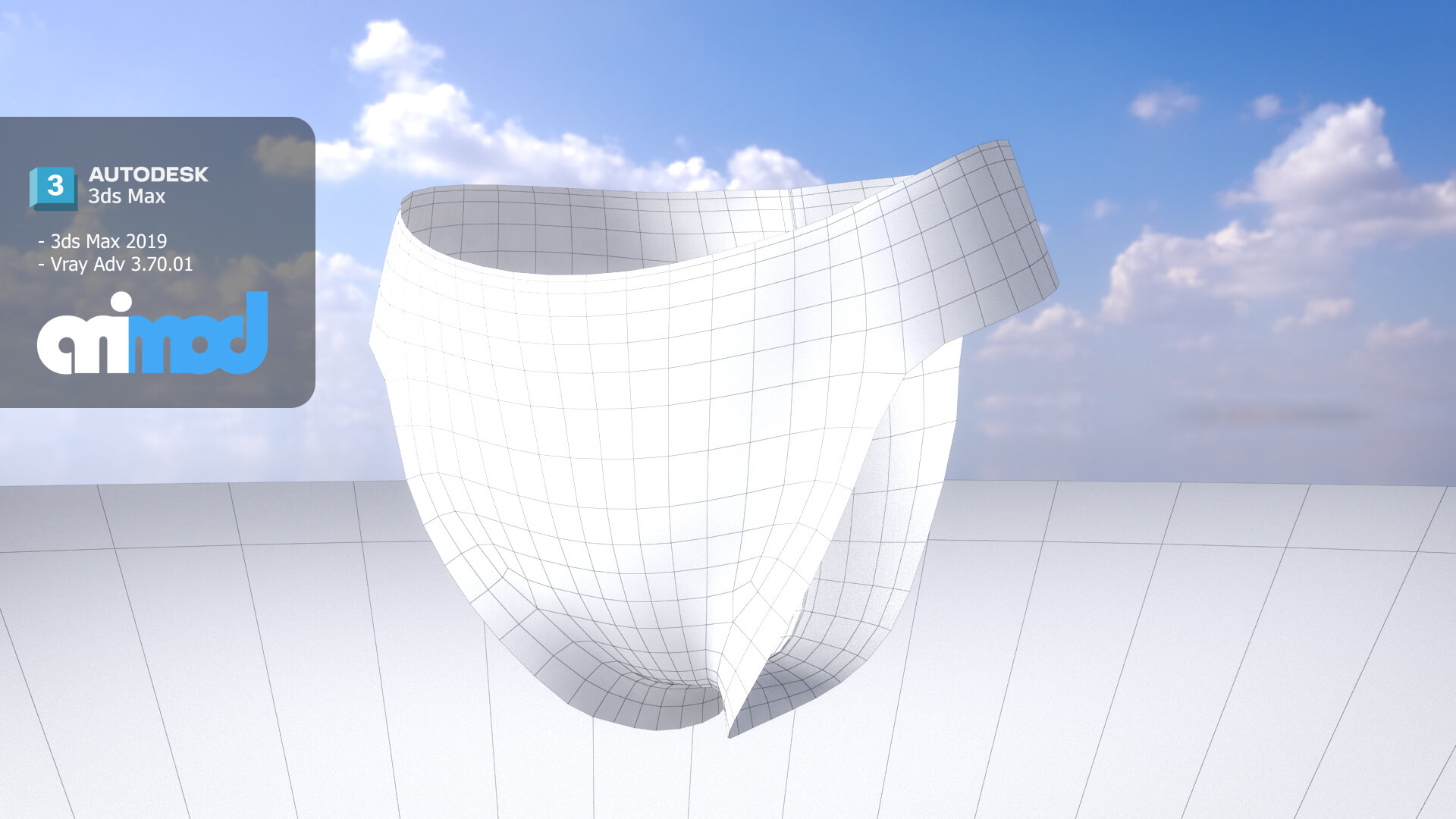 Thong 0001 Underwear - 3D Model by animod