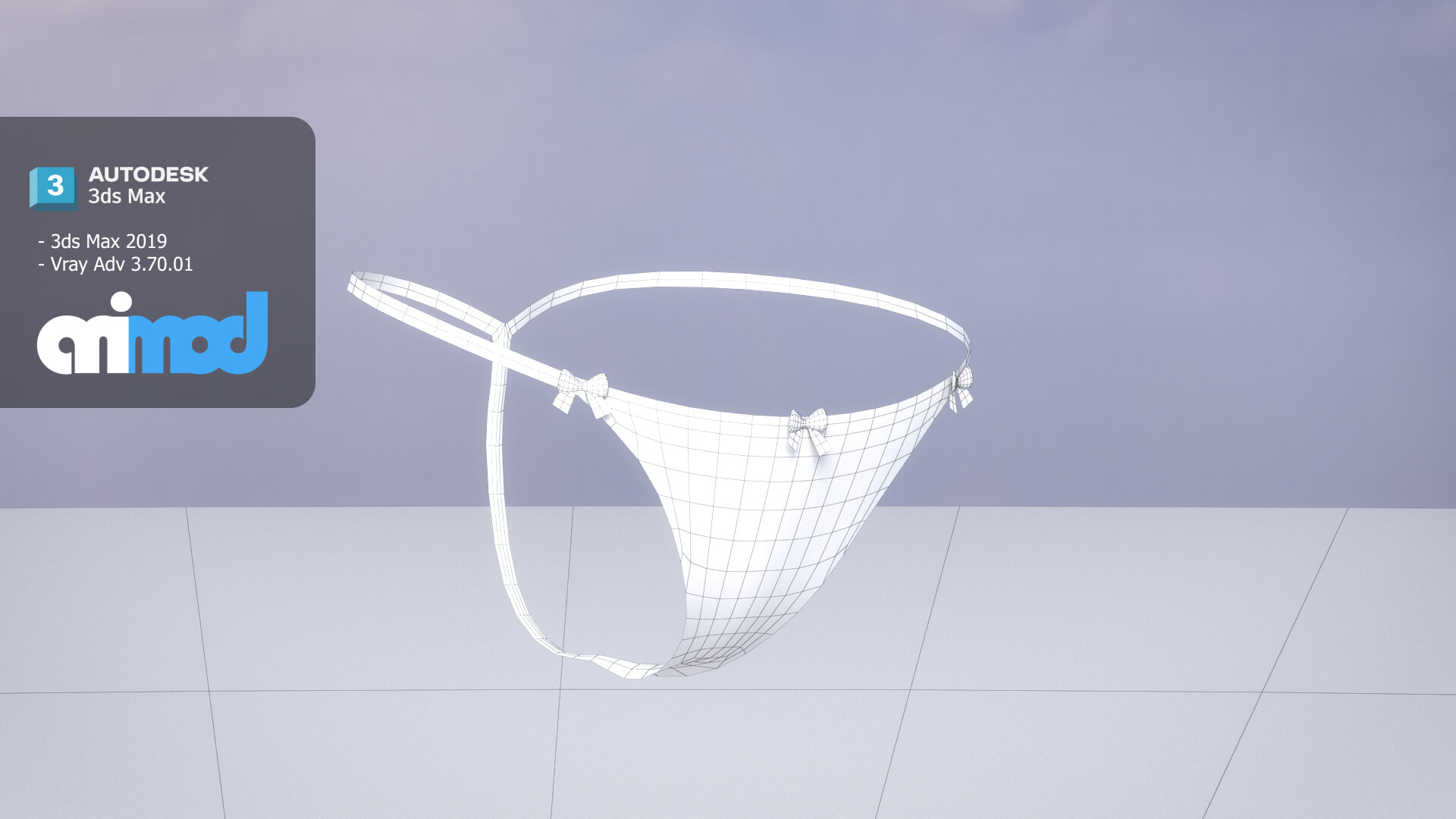 Thong 0002 Underwear - 3D Model by animod
