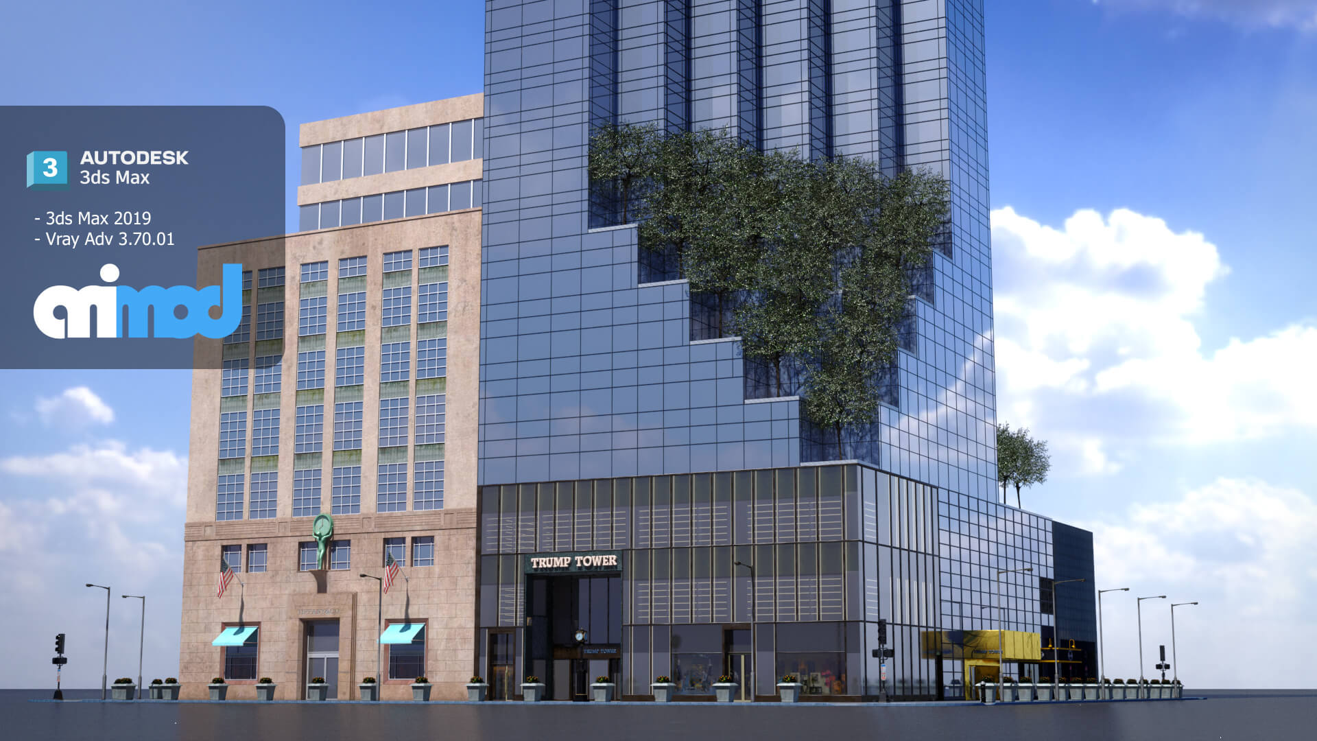 Trump Tower NY - 3D Model by animod