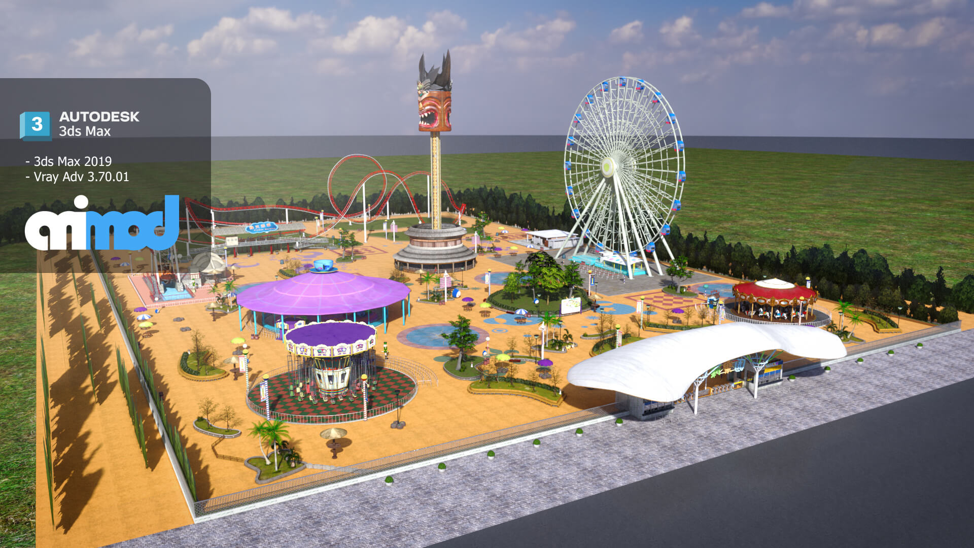 Tw Amusementpark - 3D Model by animod