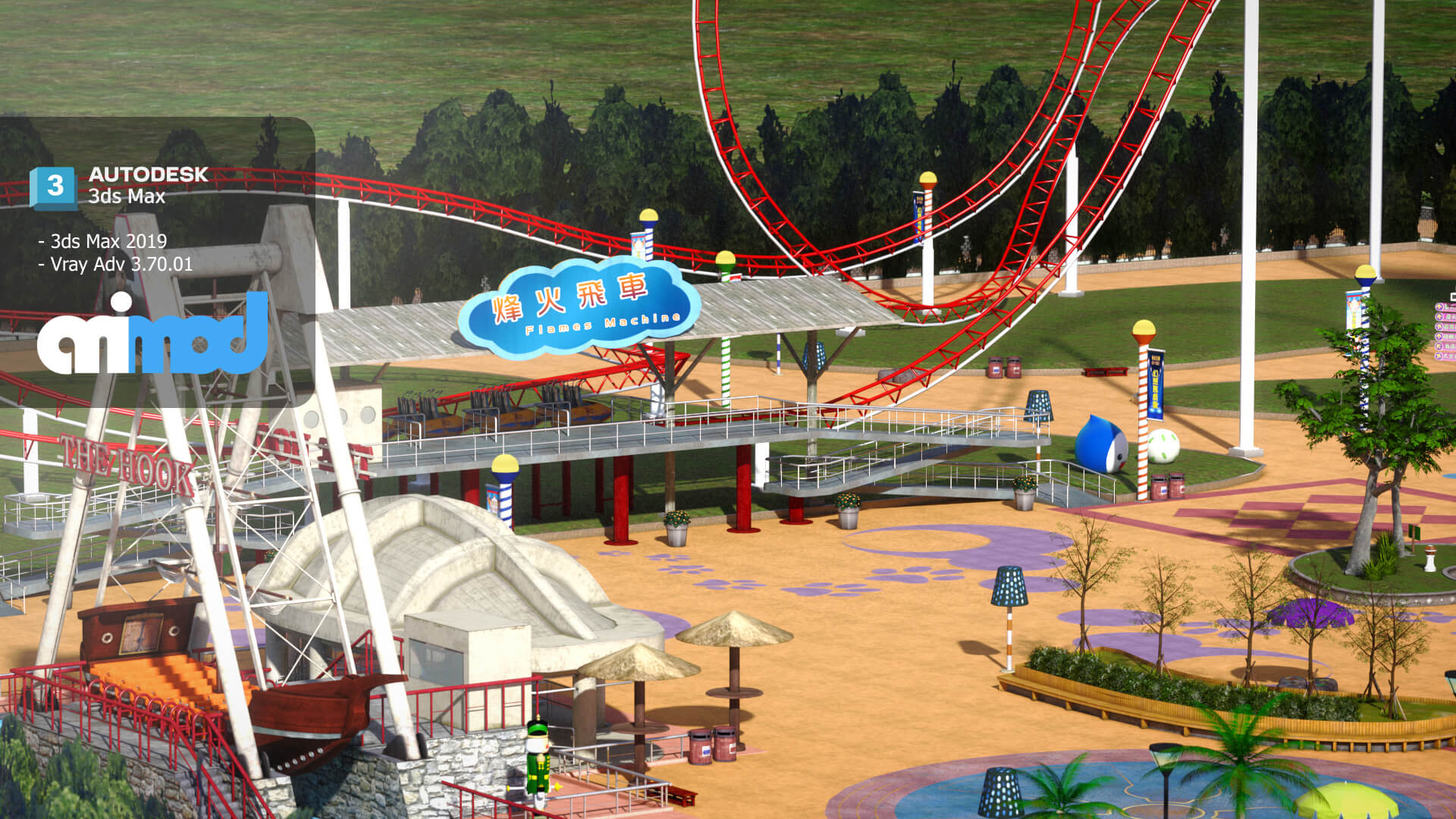 Tw Amusementpark - 3D Model by animod