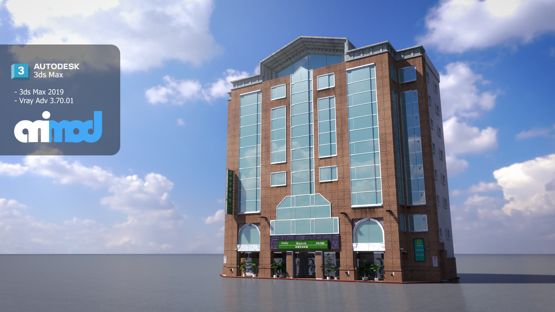 Tw Buildings 010 - 3D Model by animod