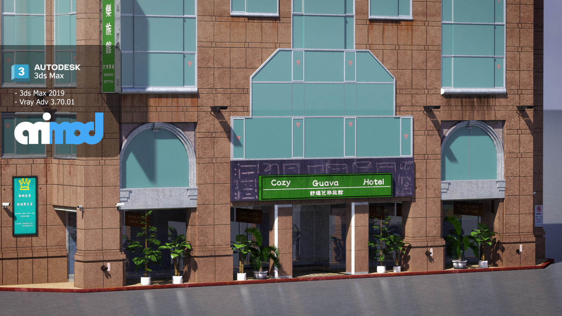 Tw Buildings 010 - 3D Model by animod