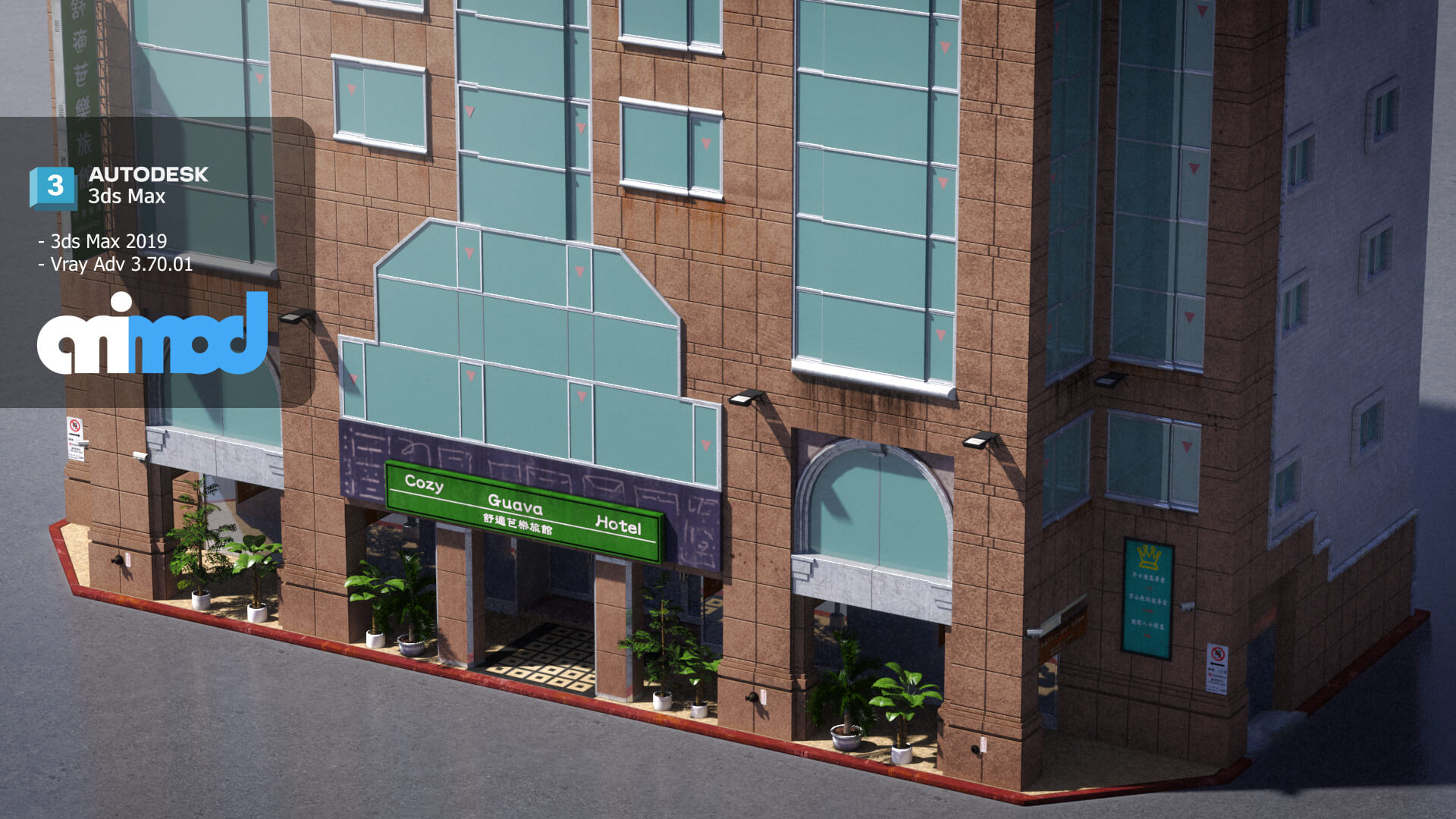 Tw Buildings 010 - 3D Model by animod