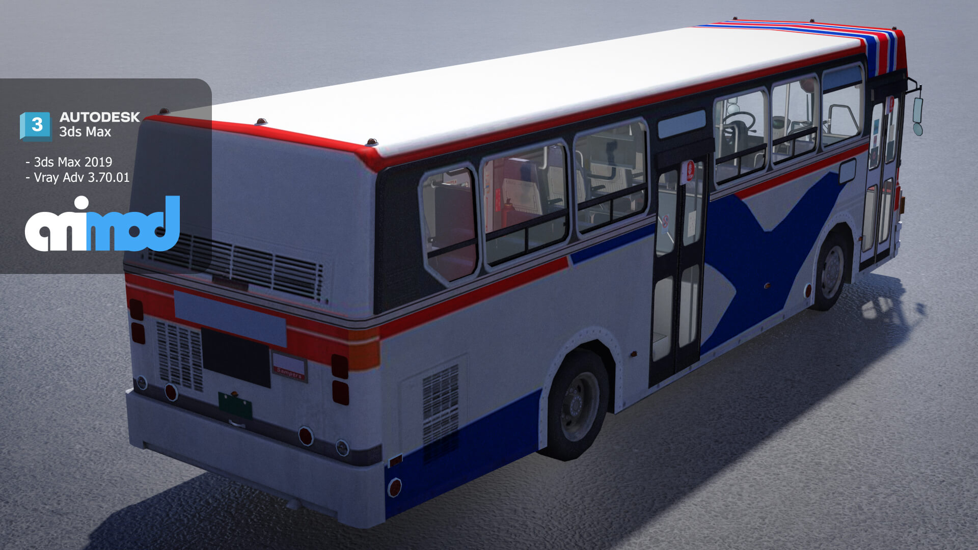 Taiwan Bus 001 - 3D Model by animod