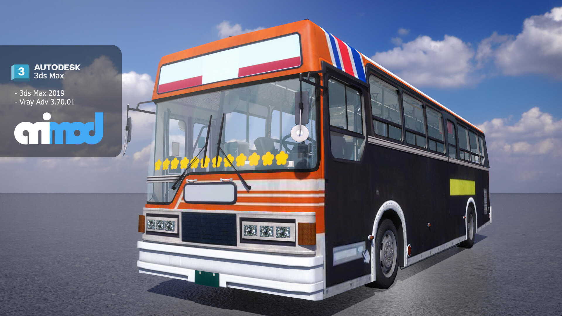 Taiwan Bus 007 - 3D Model by animod