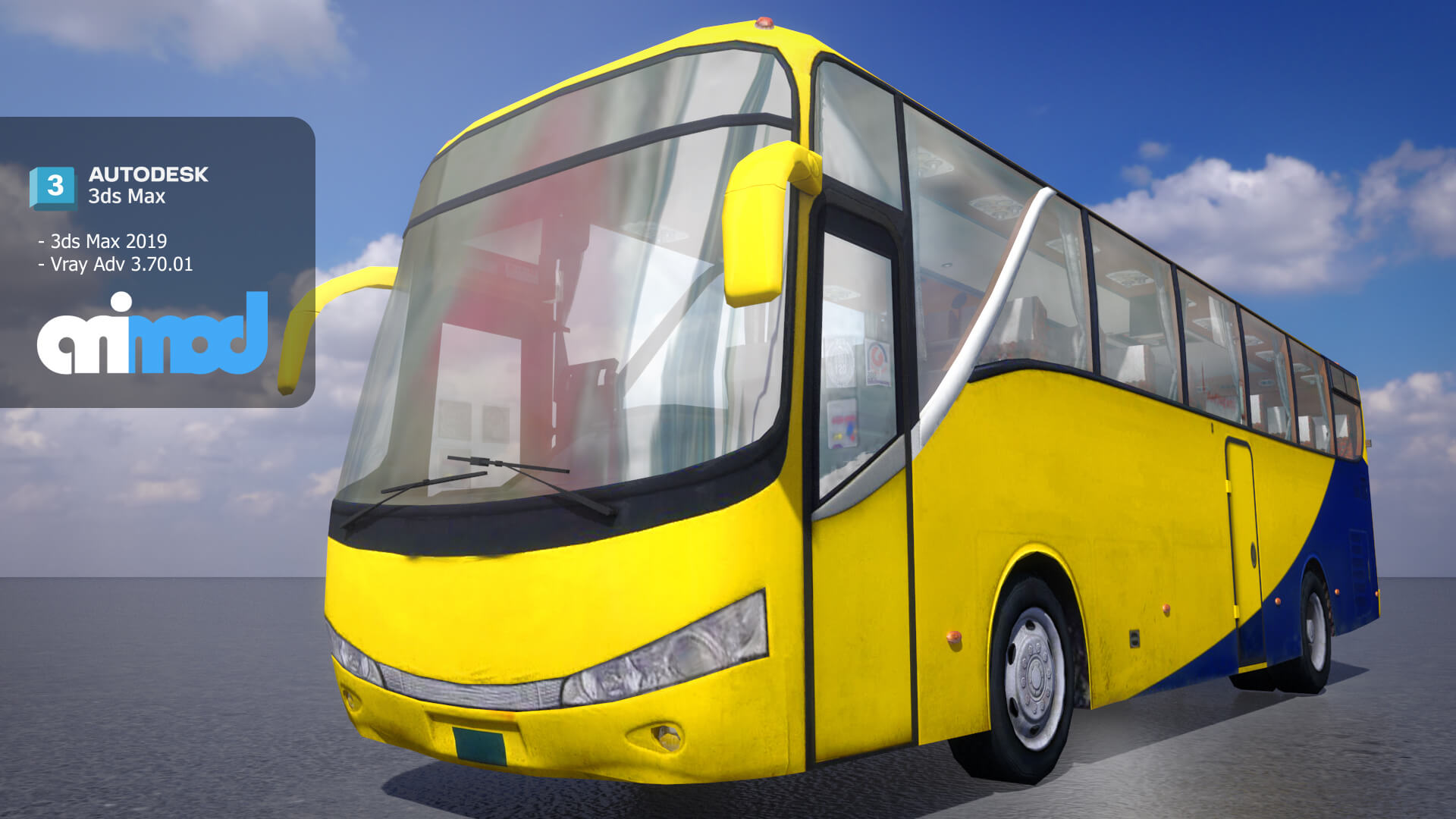 Taiwan Bus 009 - 3D Model by animod