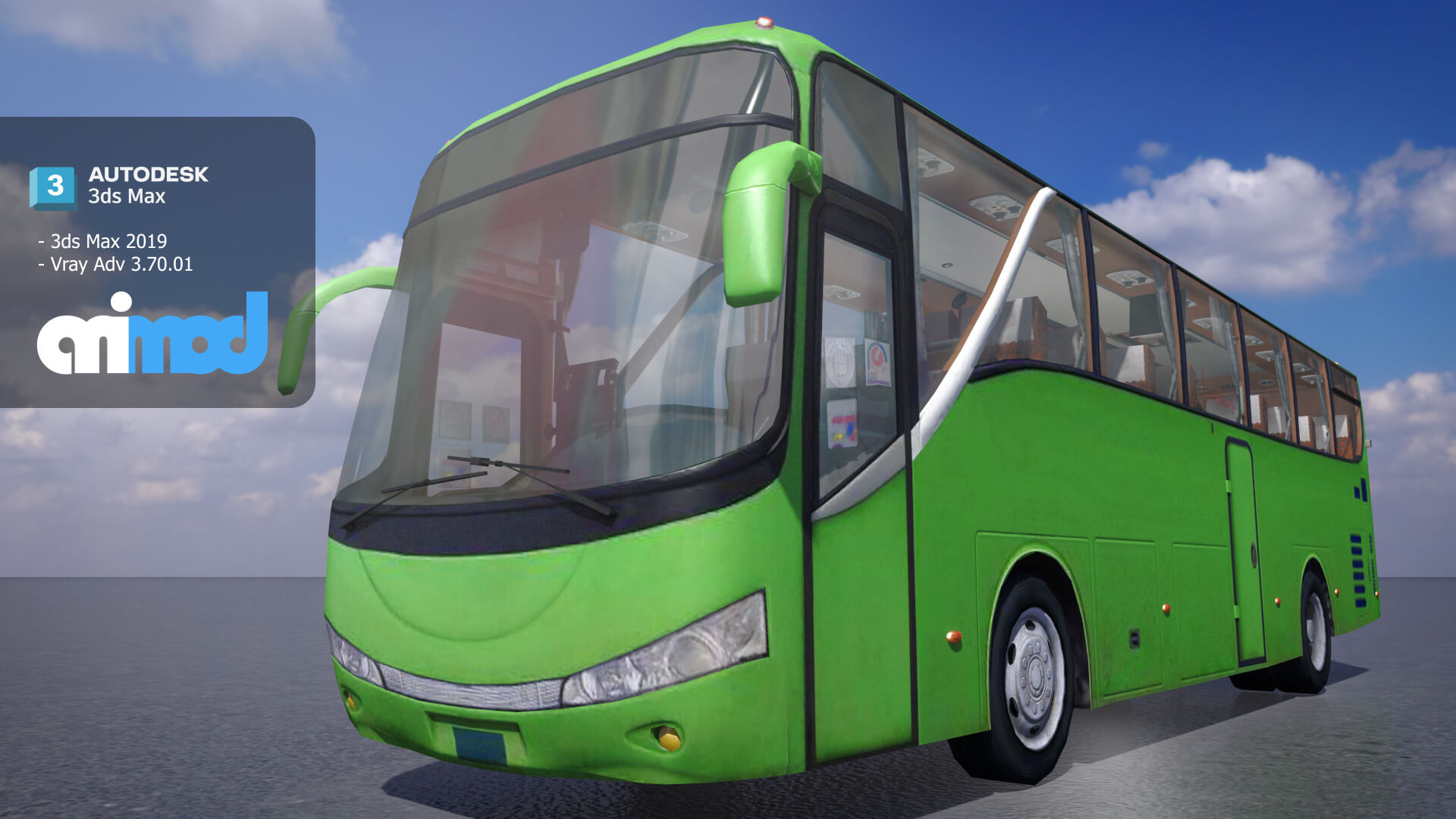 Taiwan Bus 010 - 3D Model by animod