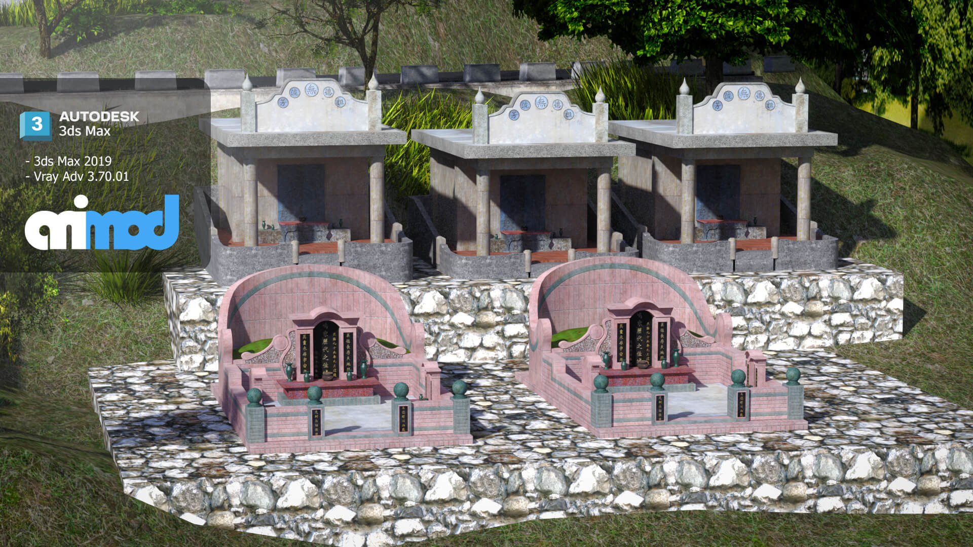 Taiwan Grave 01 - 3D Model by animod