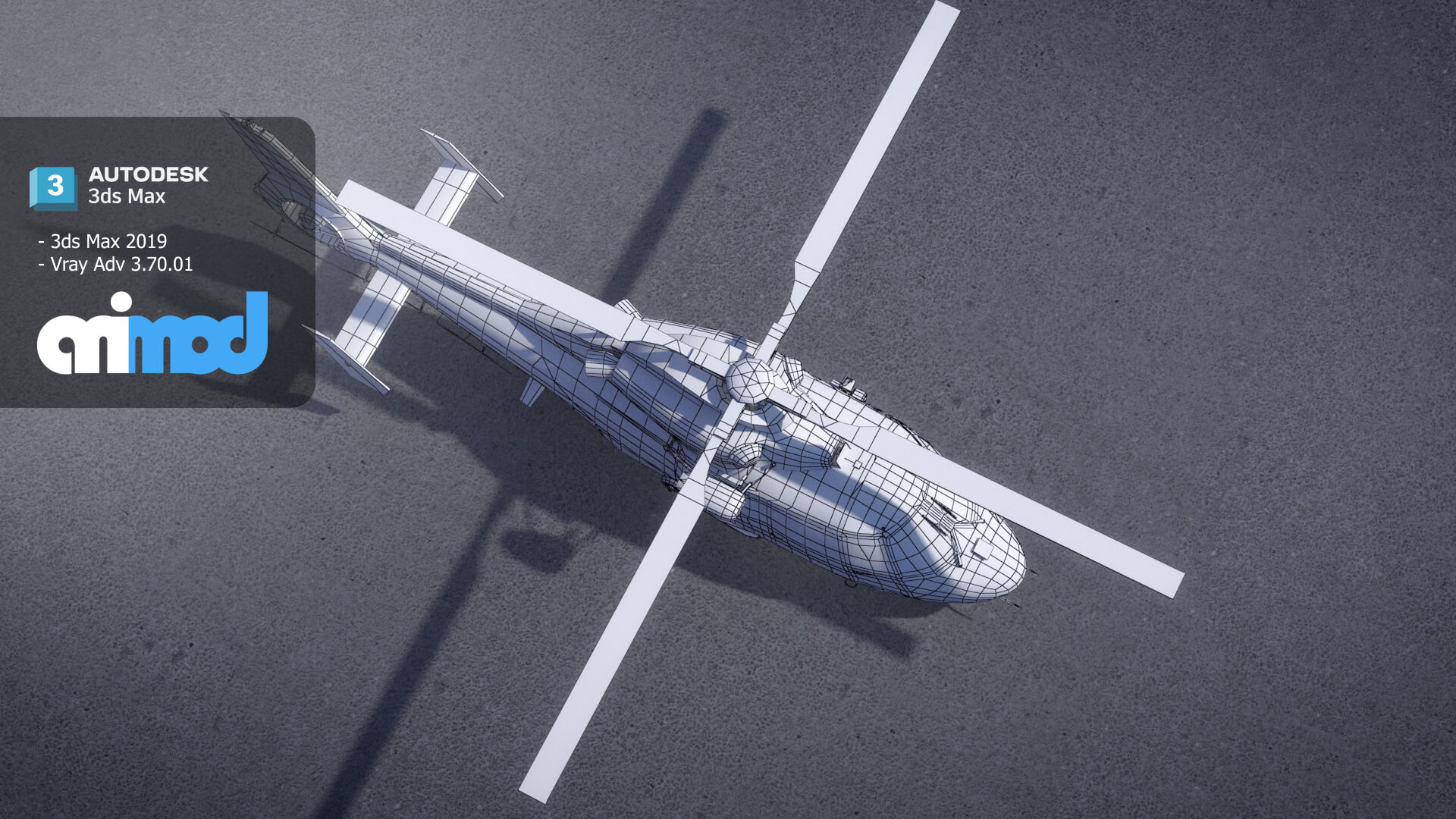Tw Helicopter 001 - 3D Model by animod