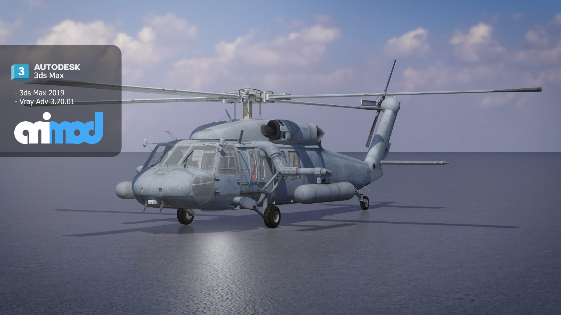 Tw Helicopter 002 - 3D Model by animod