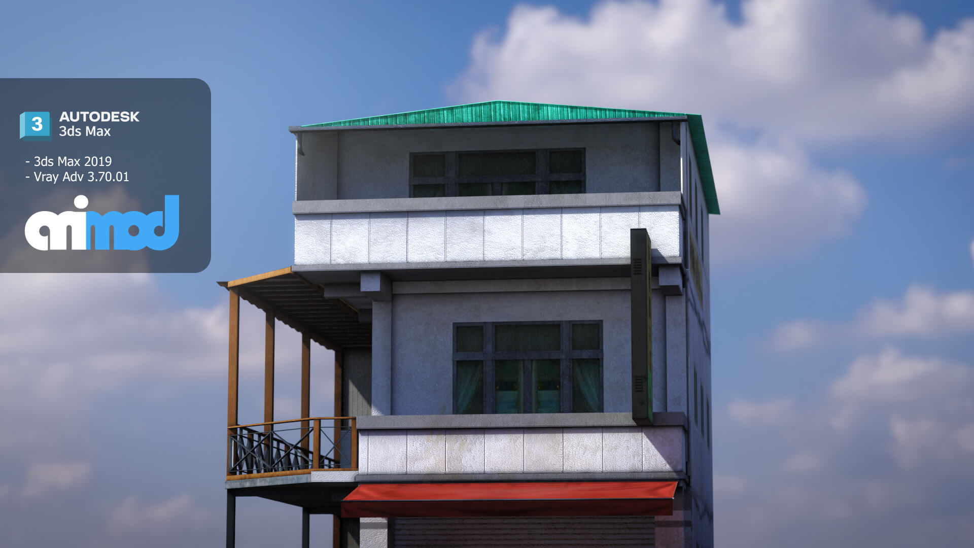 Tw House 010 - 3D Model by animod