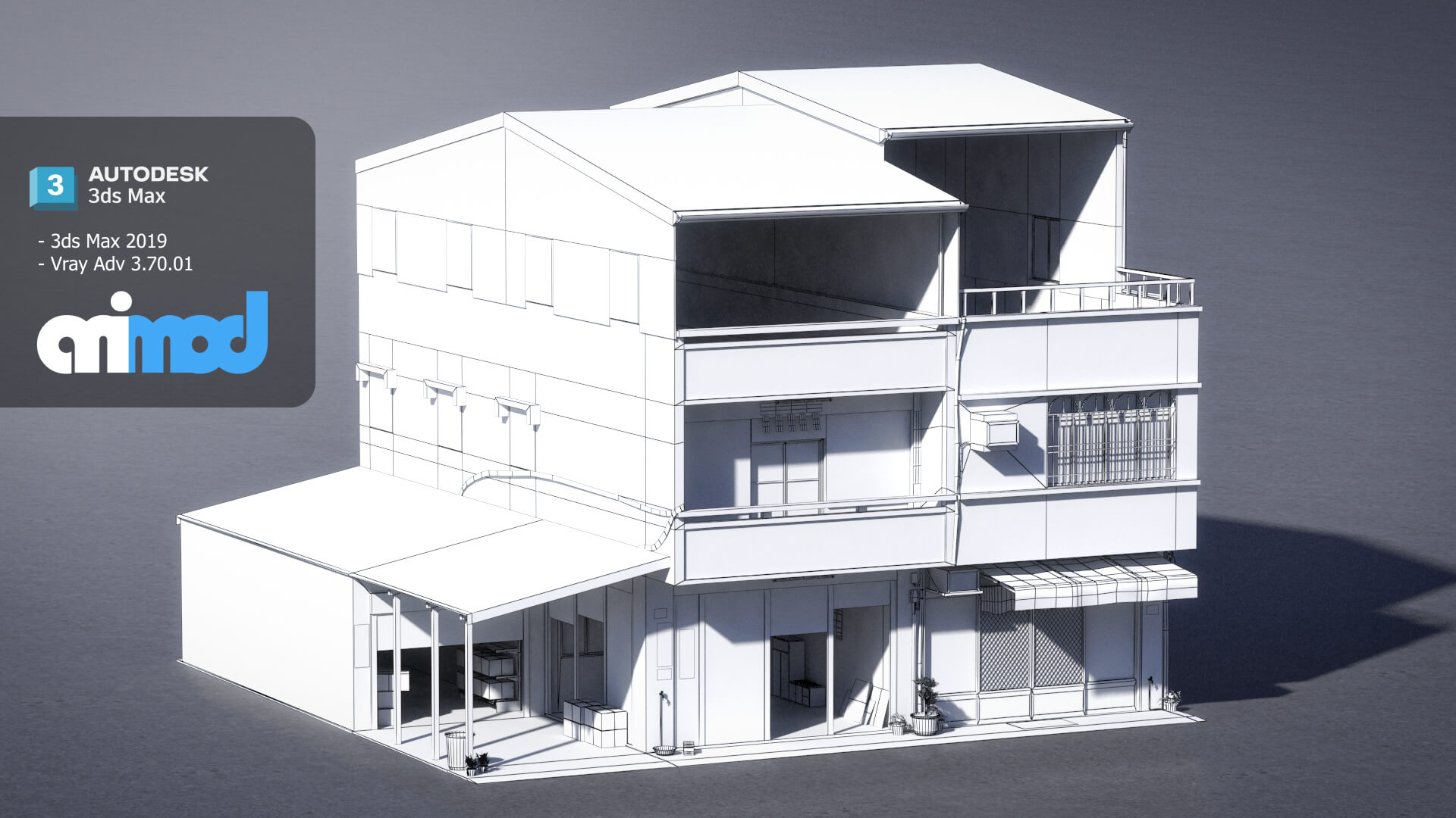 Tw House 016 - 3D Model by animod