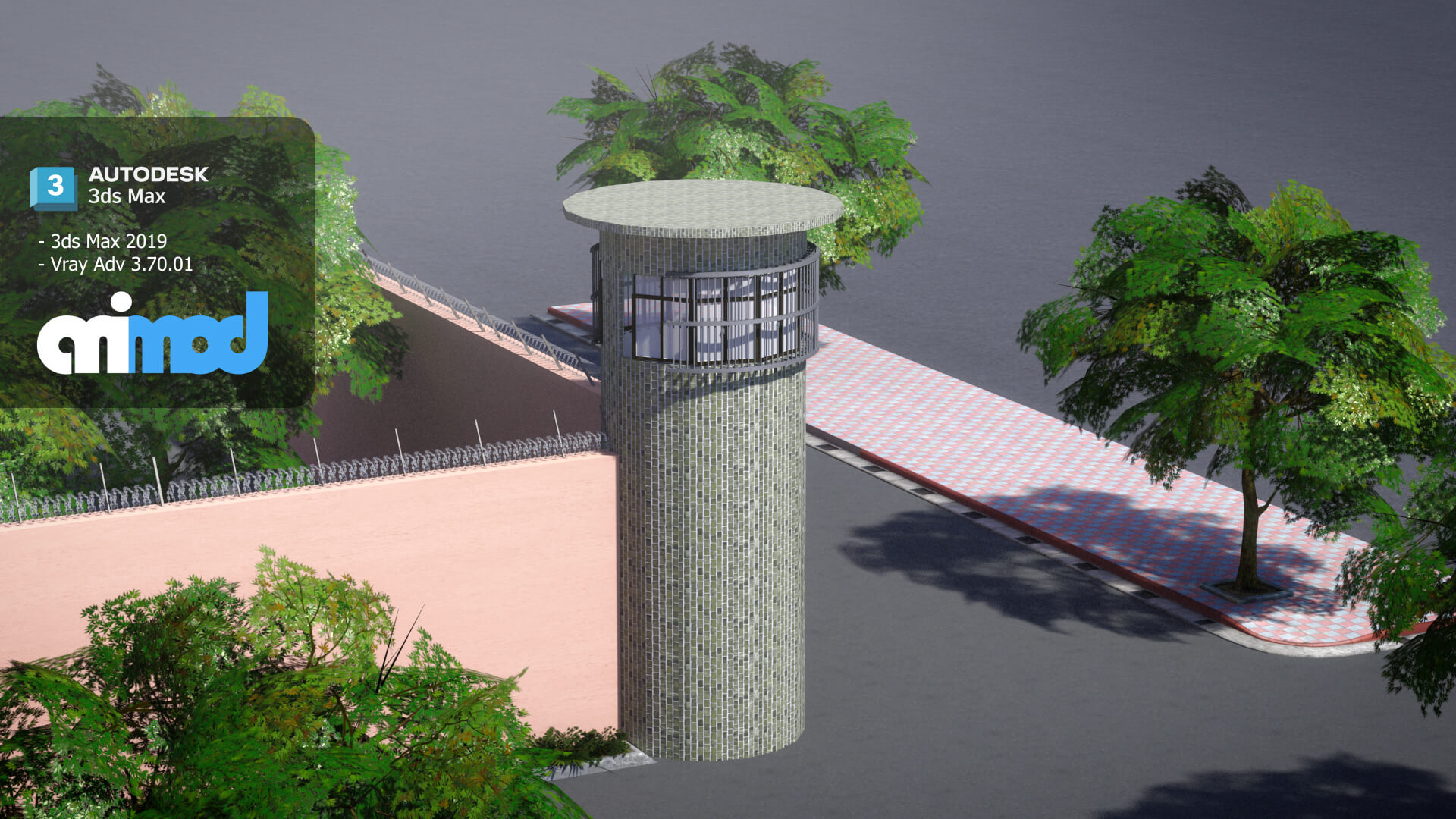 Tw Jail Wall - 3D Model by animod