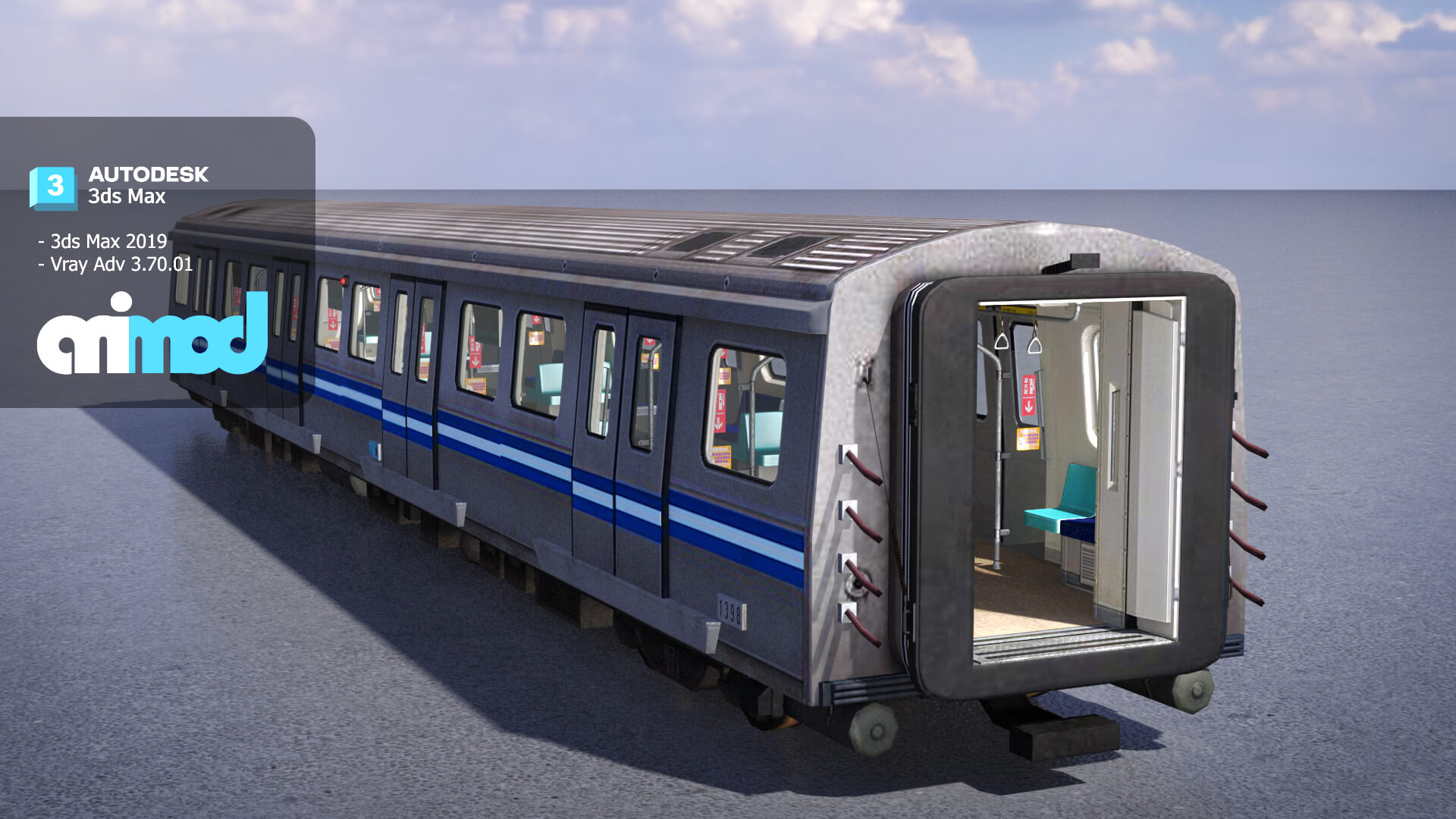 Tw Mrt Cabin 002 - 3D Model by animod