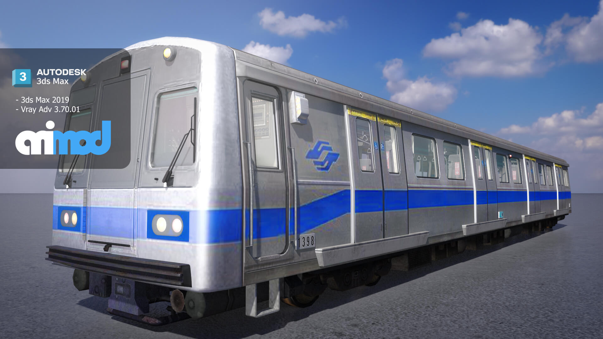 Tw Mrt Locomotive 001 - 3D Model by animod