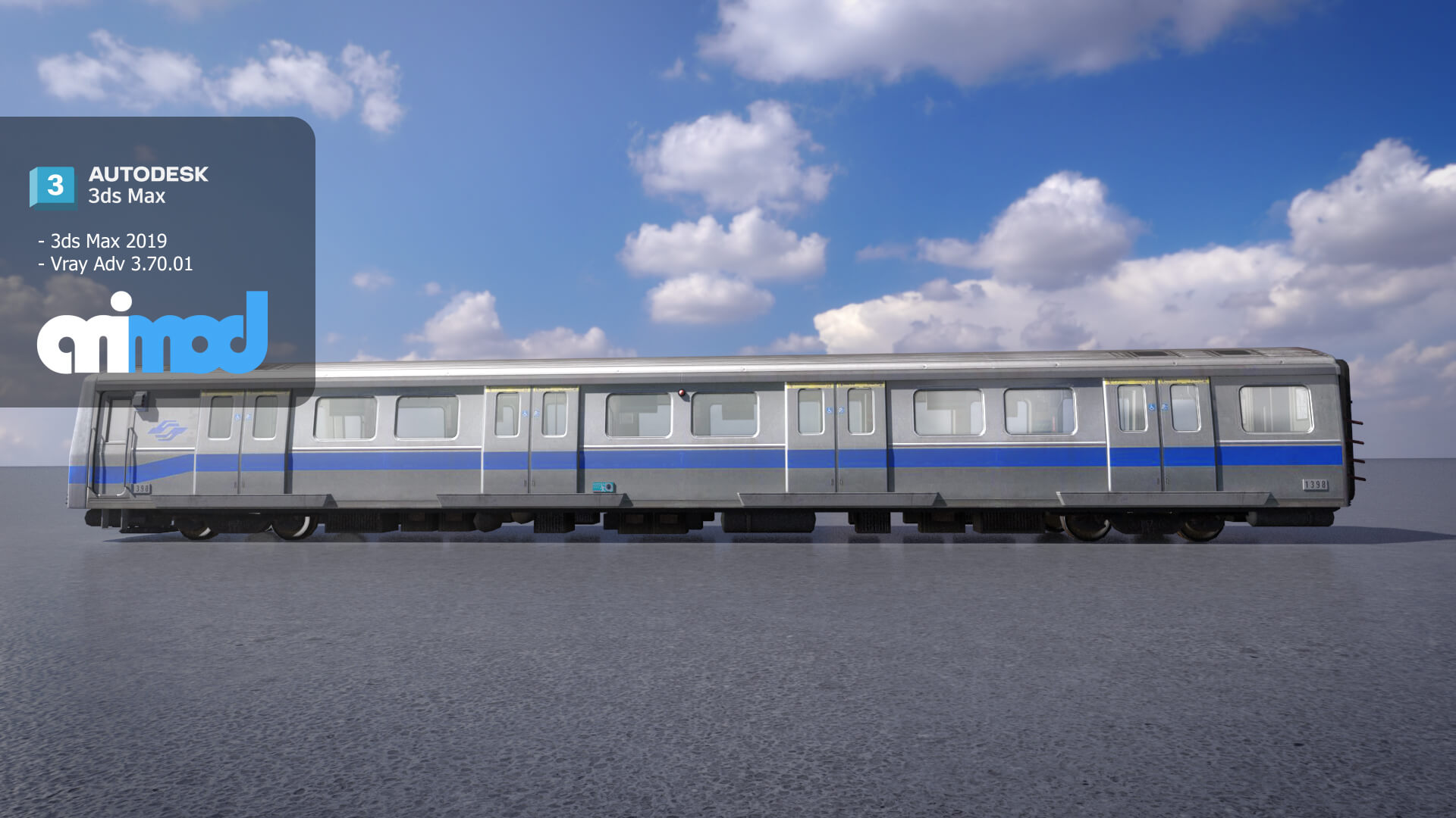 Tw Mrt Locomotive 001 - 3D Model by animod