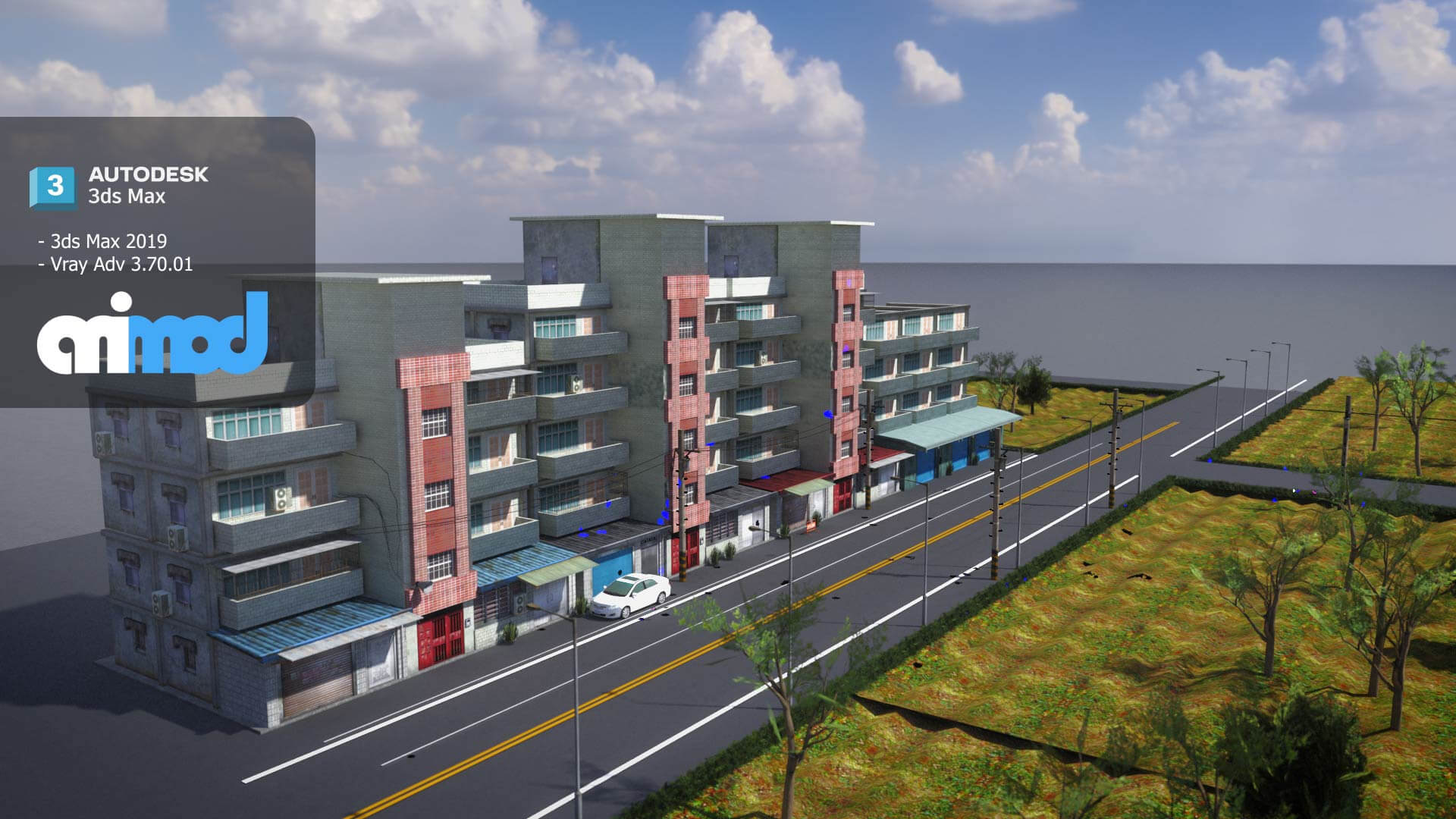 Tw Street 010 - 3D Model by animod