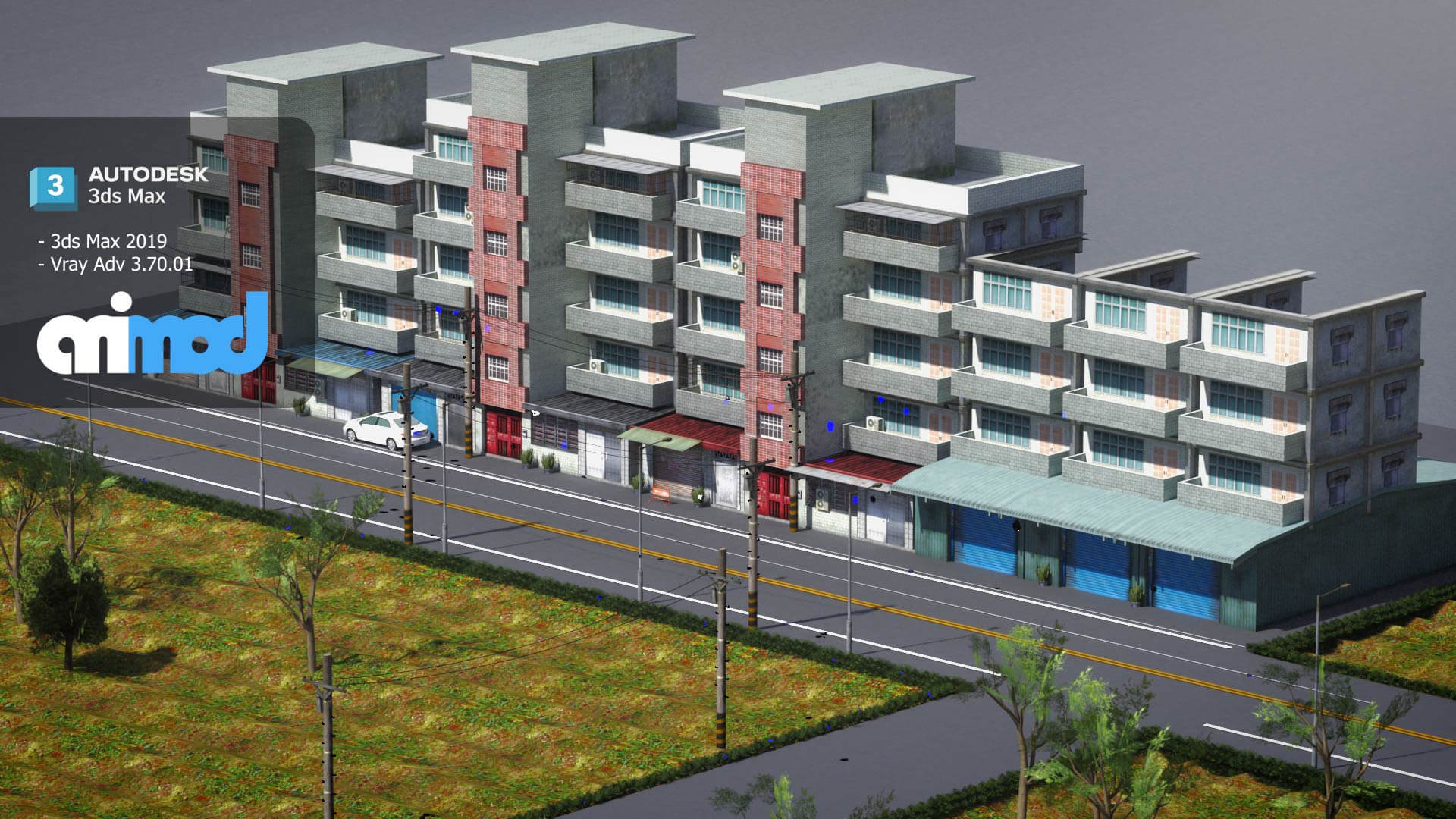 Tw Street 010 - 3D Model by animod