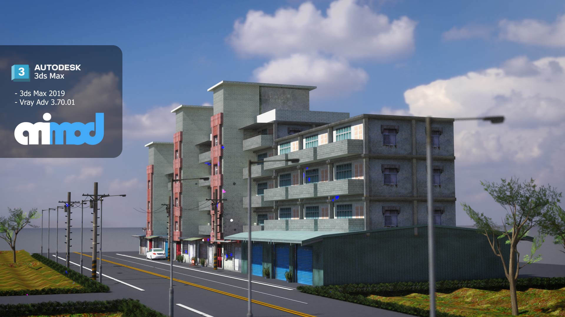 Tw Street 010 - 3D Model by animod