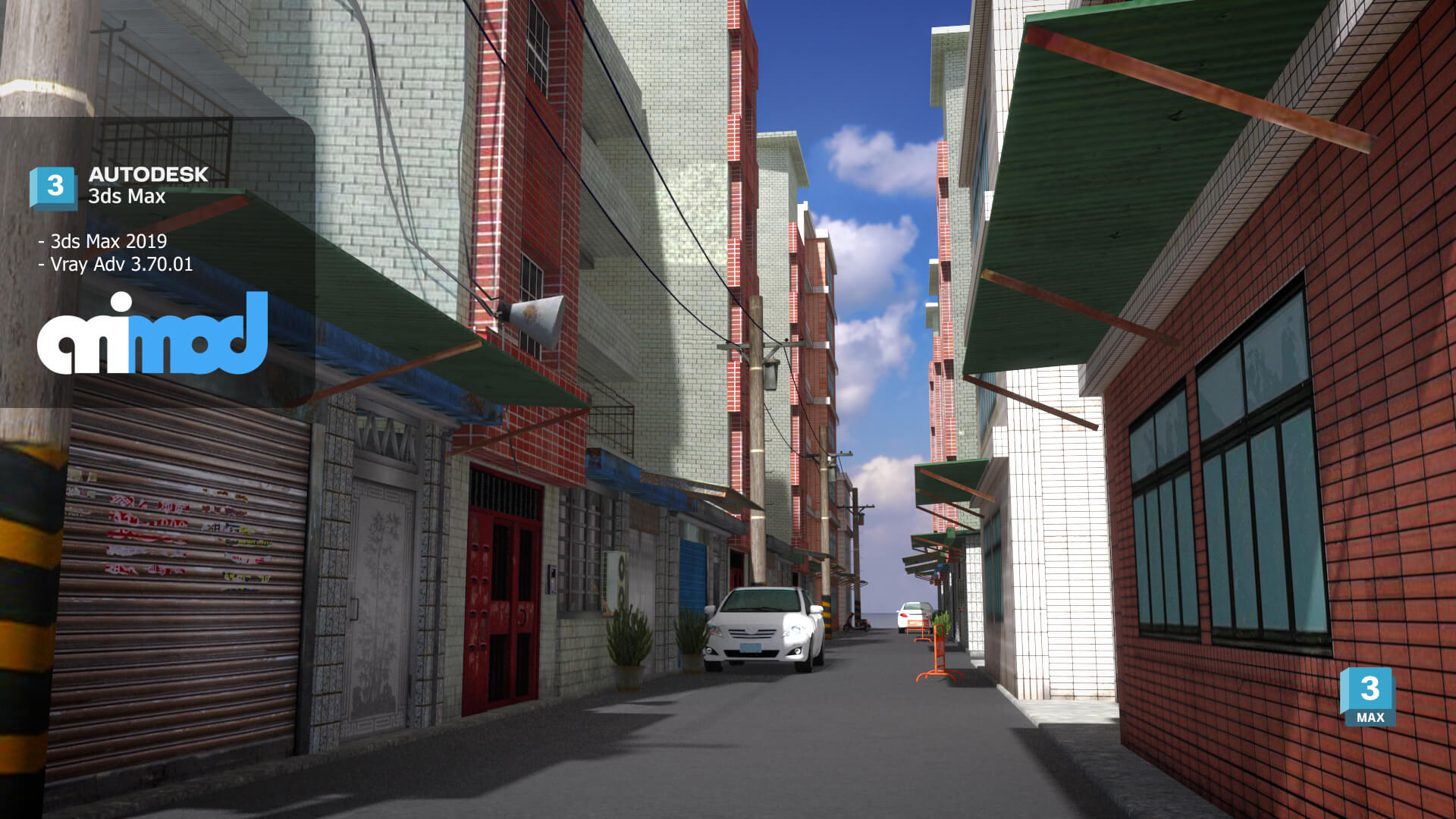 Tw Street Alley - 3D Model by animod