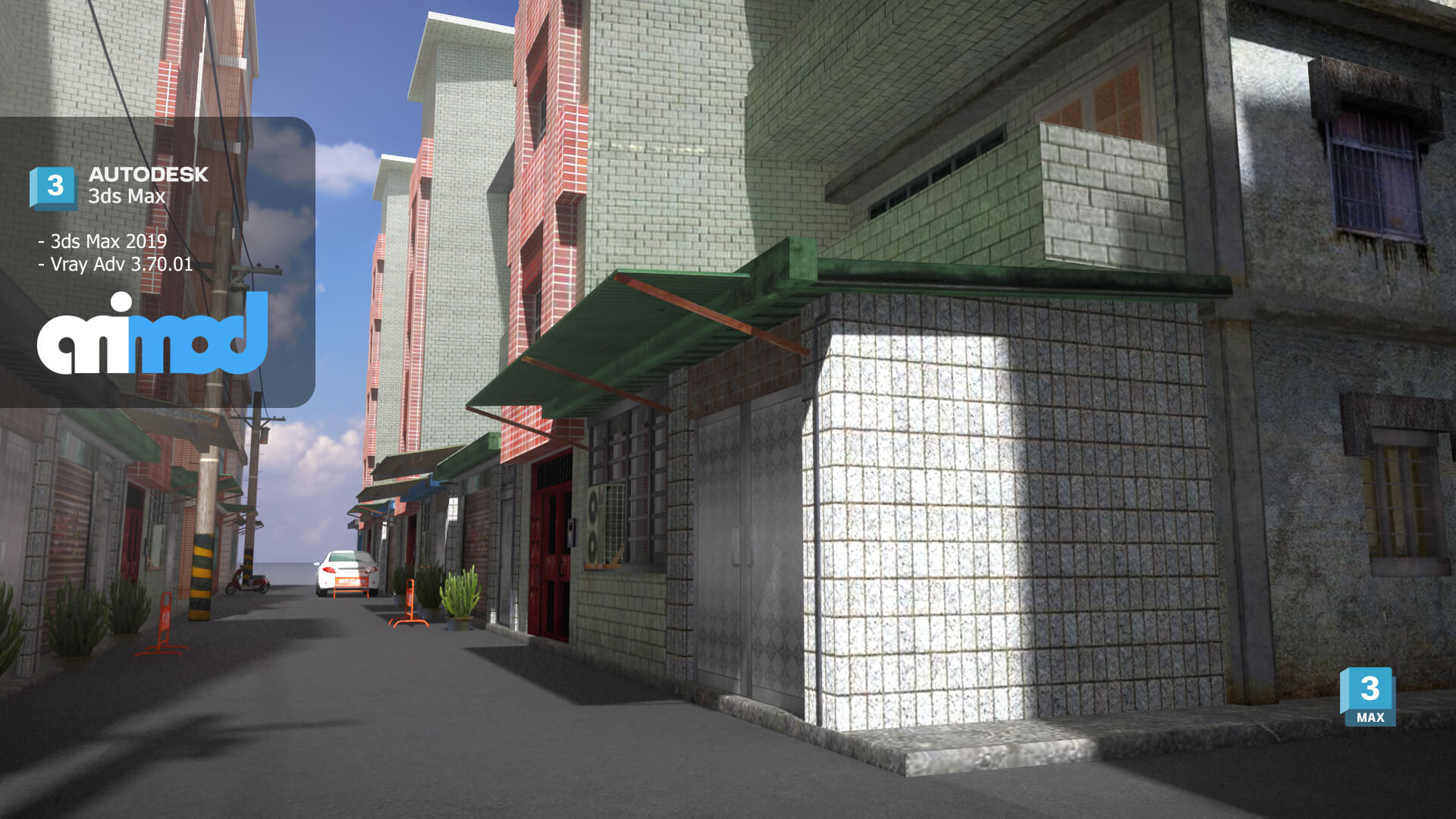 Tw Street Alley - 3D Model by animod