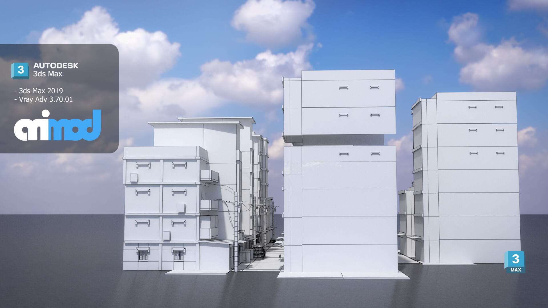 Tw Street Alley - 3D Model by animod